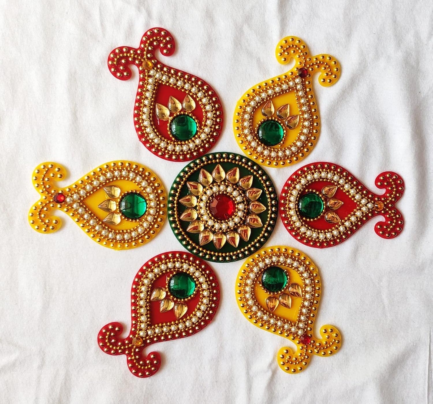 Buy A.R. Creations Acrylic Rangoli Decorative Rangoli Small Rangoli ...