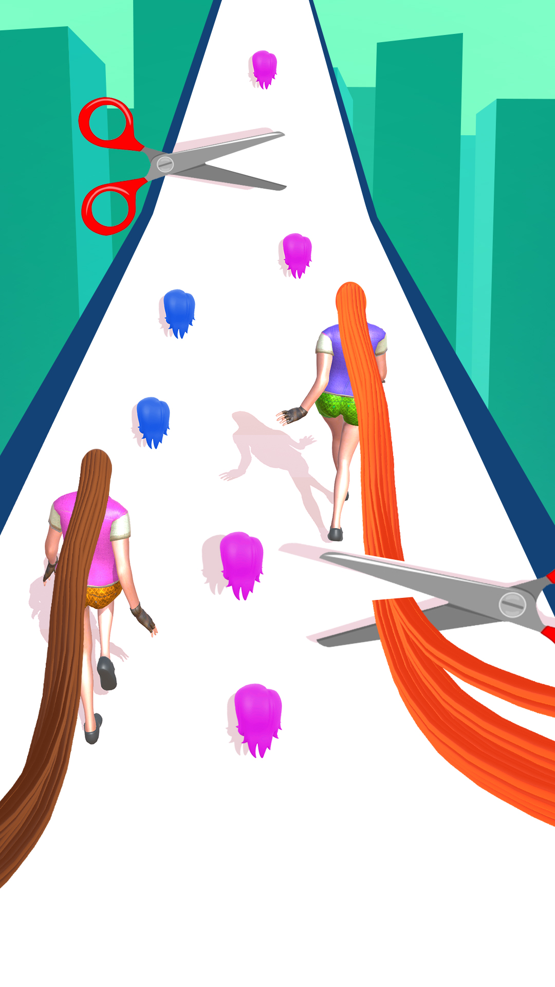 Hair challenge runner new Colorful long hairs run 3d game 2023 - App on ...