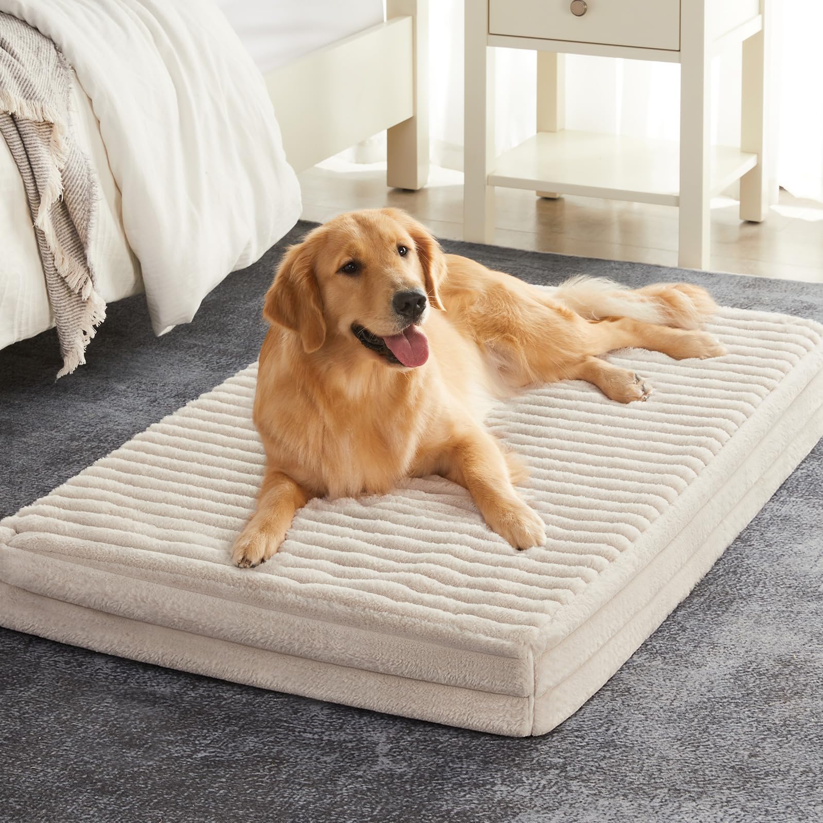 Amazon.com : RRPETHOME Waterproof Dog Beds Large Sized Dog Bed ...