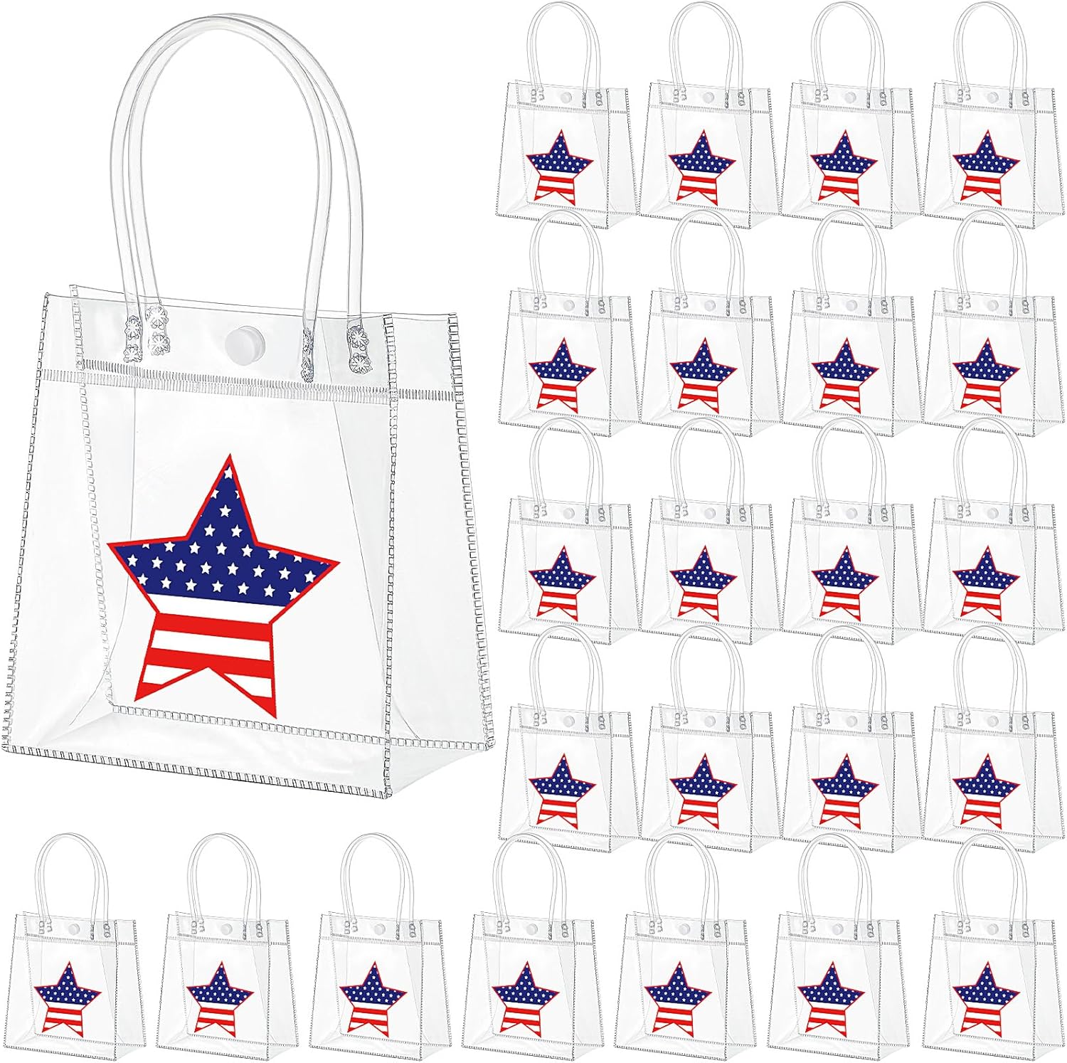 Amazon.com: Kolldenn 12 Pcs Patriotic Gift Bags with Handle, 4th of ...