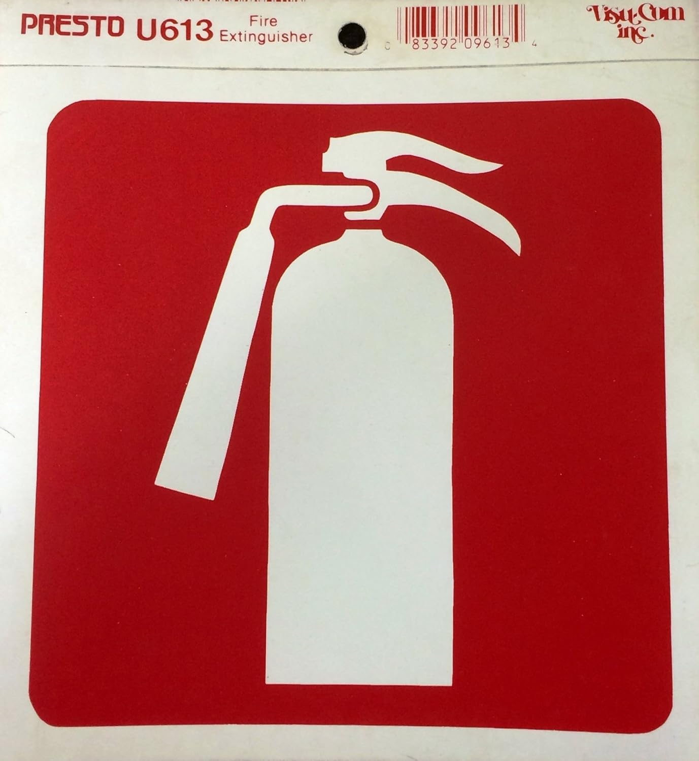 Amazon.com : 4 EACH: FIRE EXTINGUISHER STICK ON SIGN FOR INDOOR AND ...