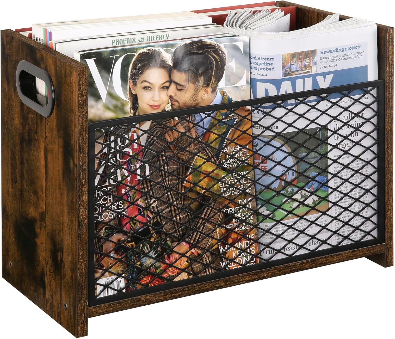 Amazon.com: YINMIT Magazine Holder, Magazine Rack for Desktop and Home ...