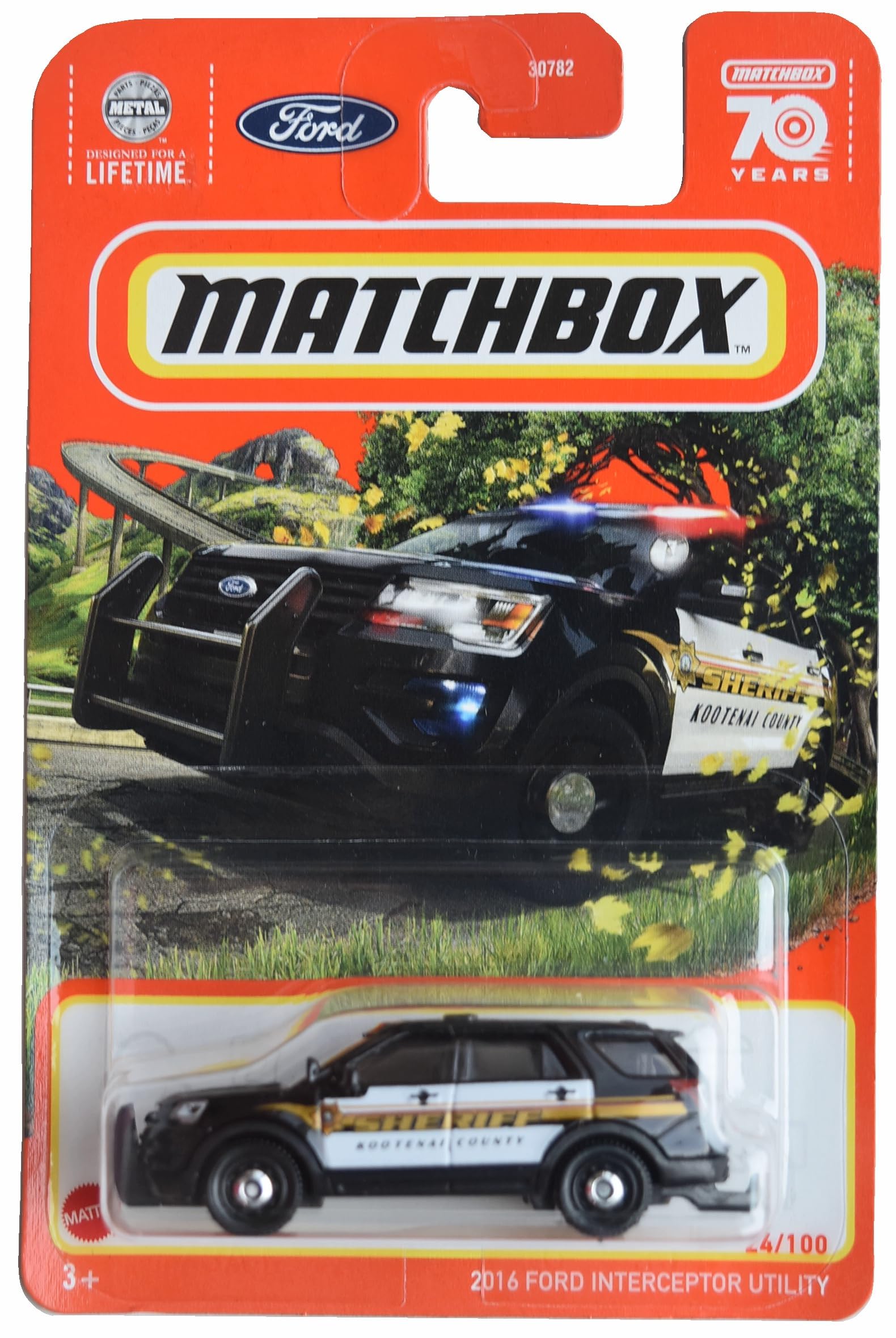 Amazon.com: Matchbox 2016 Ford Interceptor Utility, Black 24/100 ...