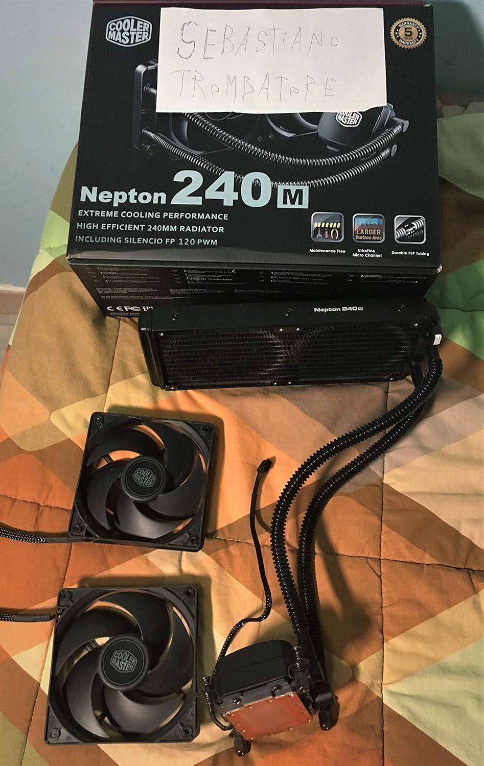 Cooler Master Nepton 240M RL-N24M-24PK-R1 All-in-One CPU Water Cooling ...
