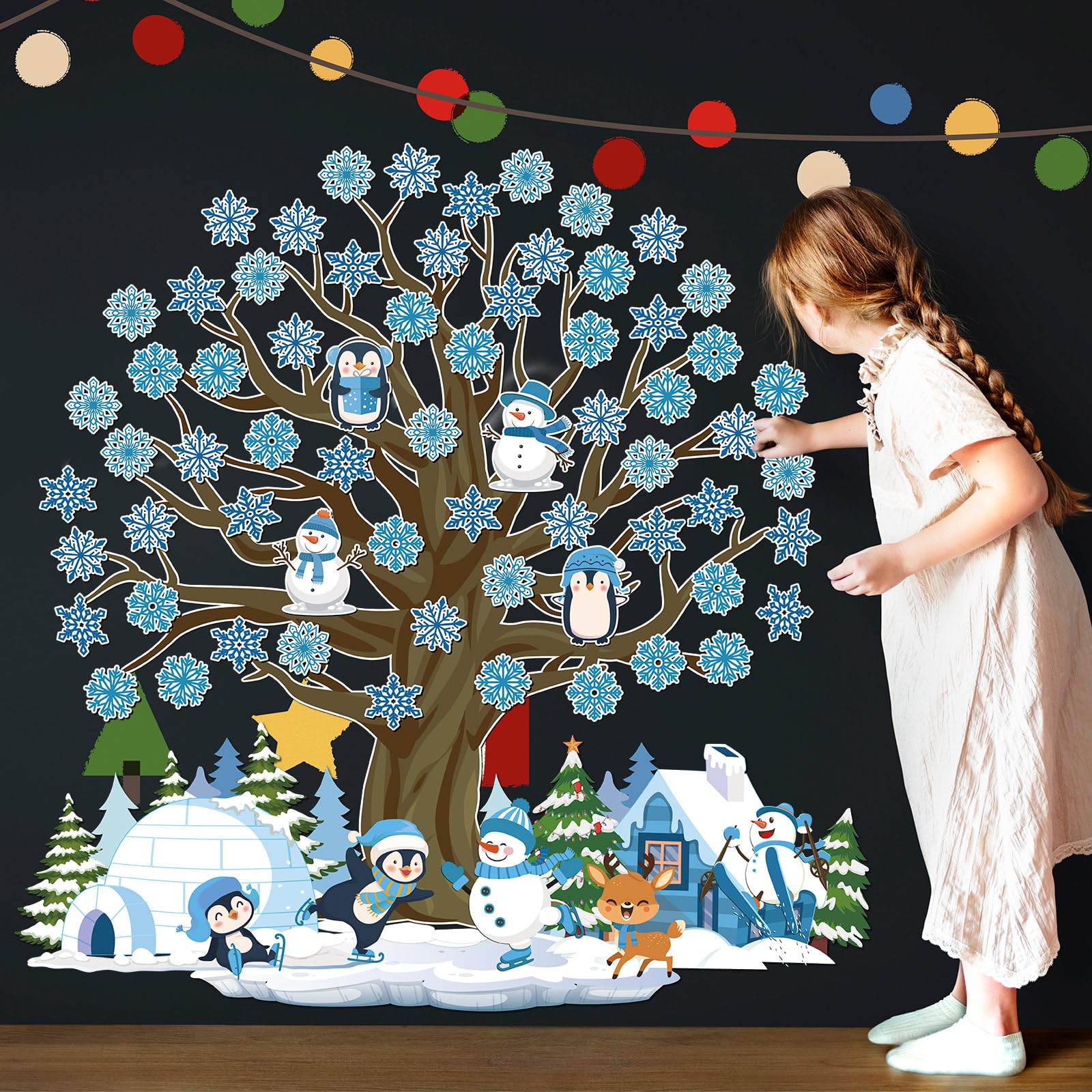 Snapklik.com : Glenmal 85 Pcs Winter Bulletin Board Decorations ...