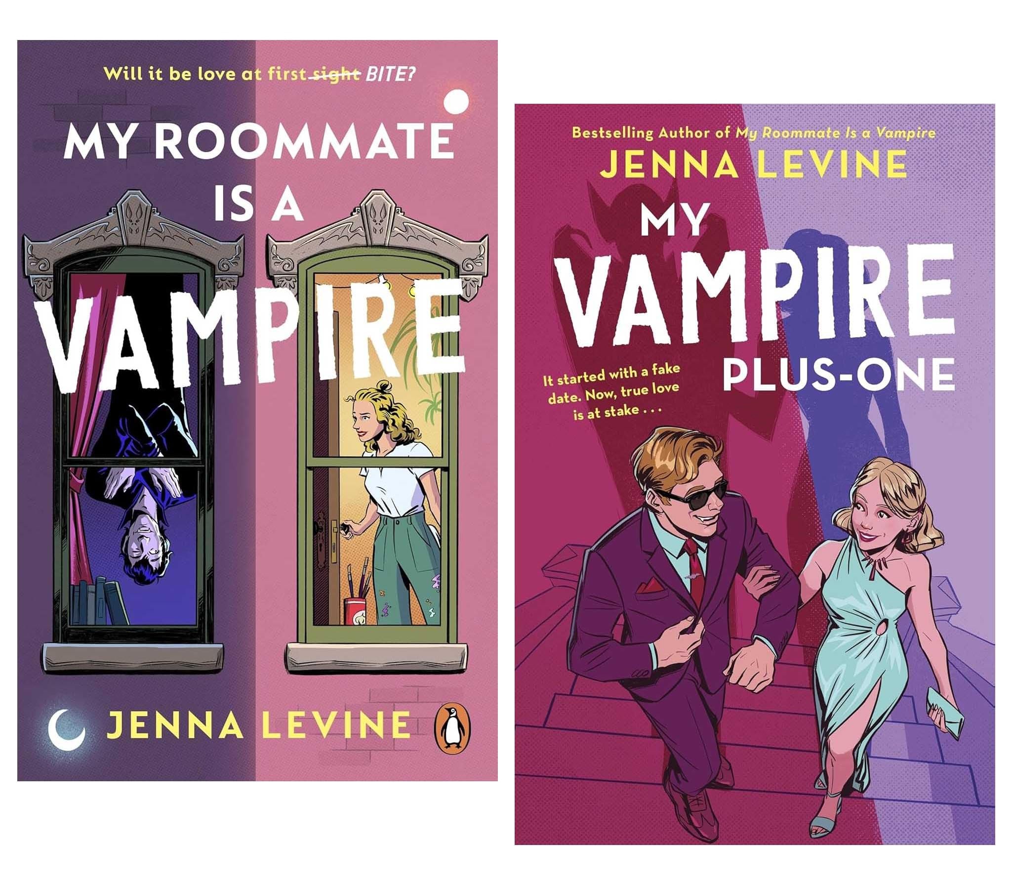 My Vampires Series By Jenna Levine 2 Books Collection Set (My Roommate Is a Vampire & My Vampire ...