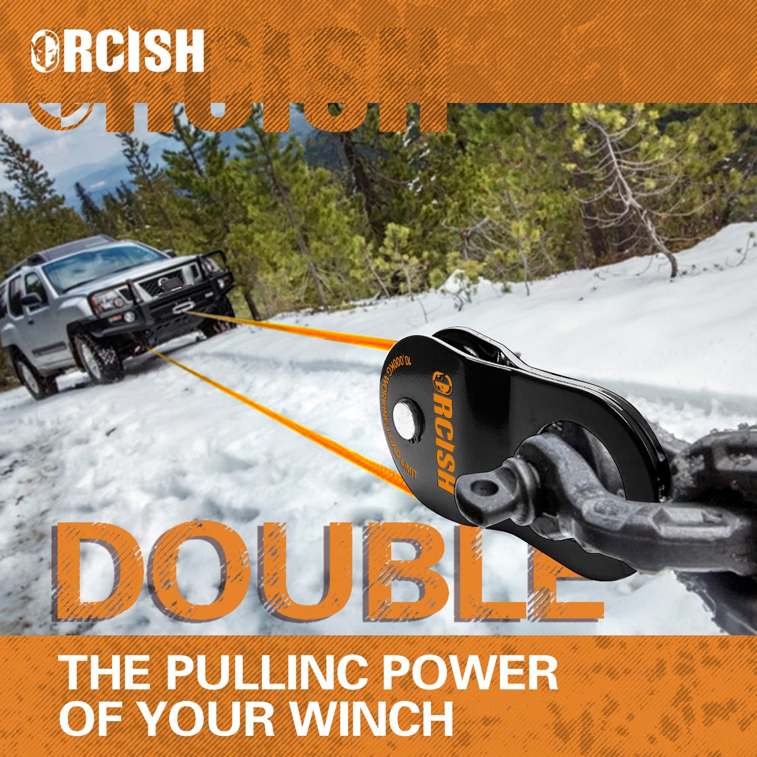 Snapklik.com : 10 Ton Snatch Block, 22,000 LBS Capacity Block And ...