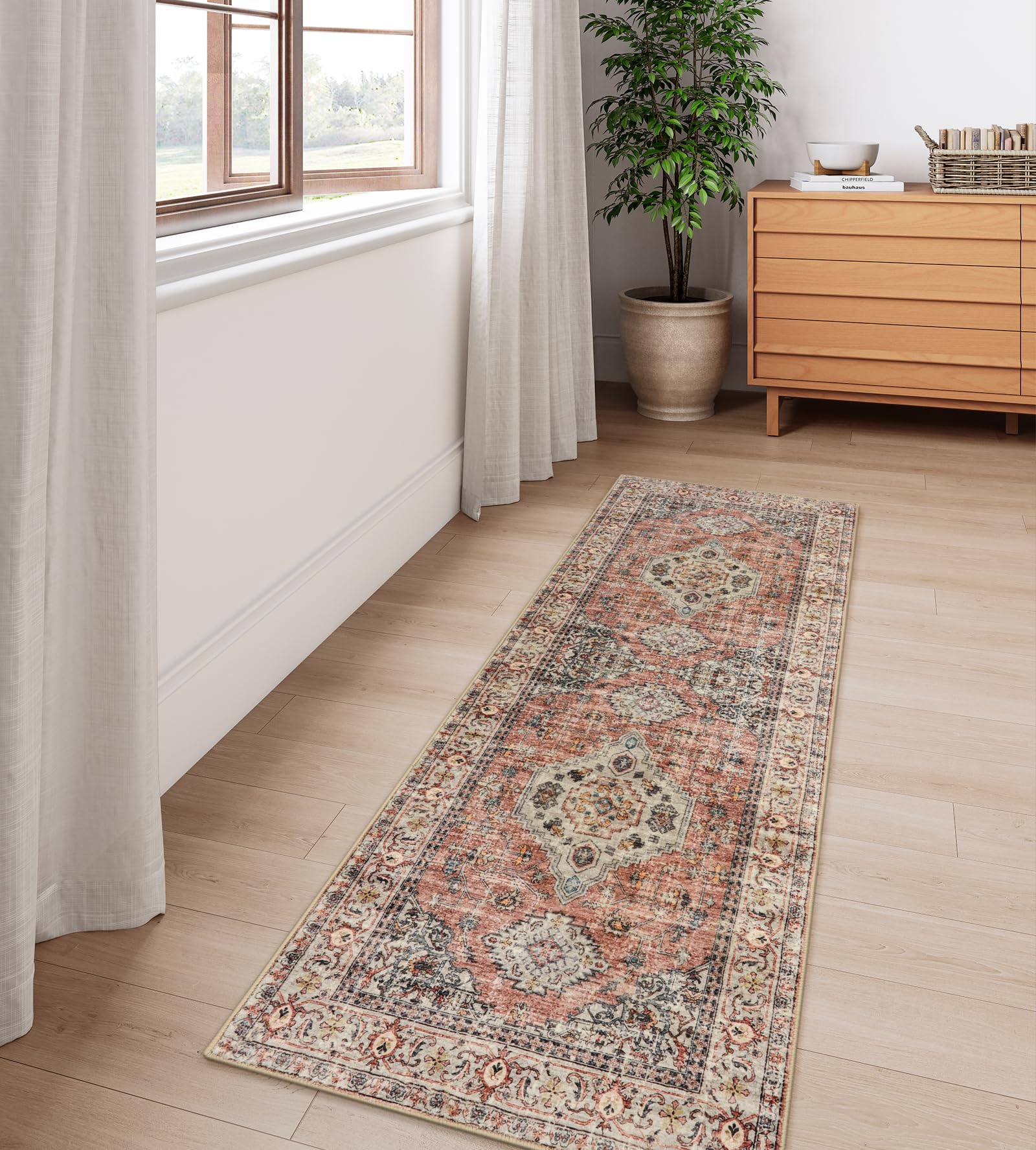 Amazon.com: Lahome Oriental Washable Rug Runners for Hallways, 2x5 ...