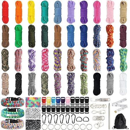 Amazon.com: 40 Colors 10 Feet Paracord Cord Multifunction Paracord ...