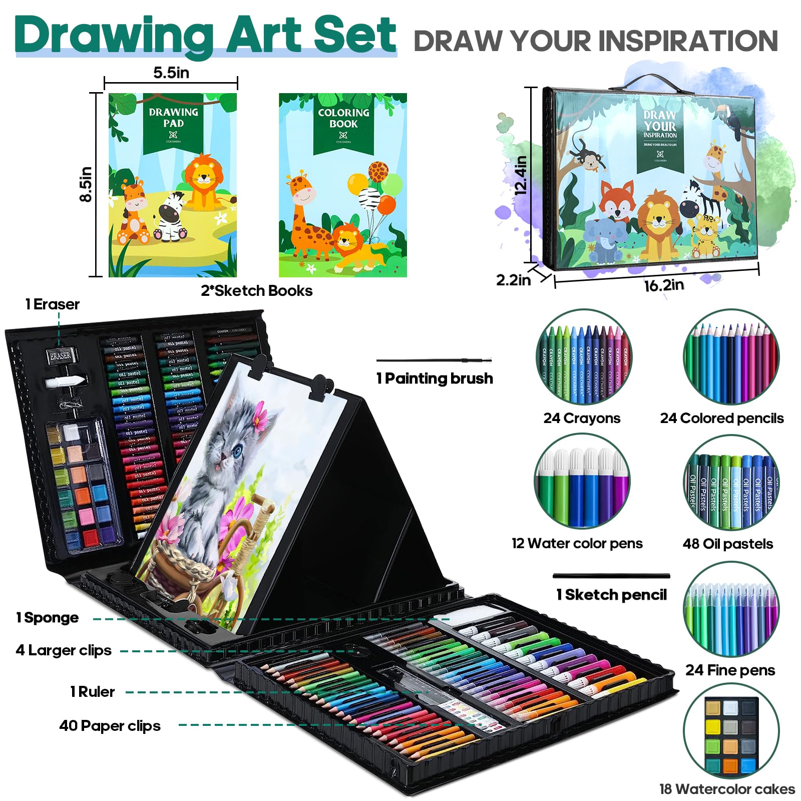 Snapklik.com : Art Supplies Kit, 276 PCS Art Set For Kids, Art Kits ...