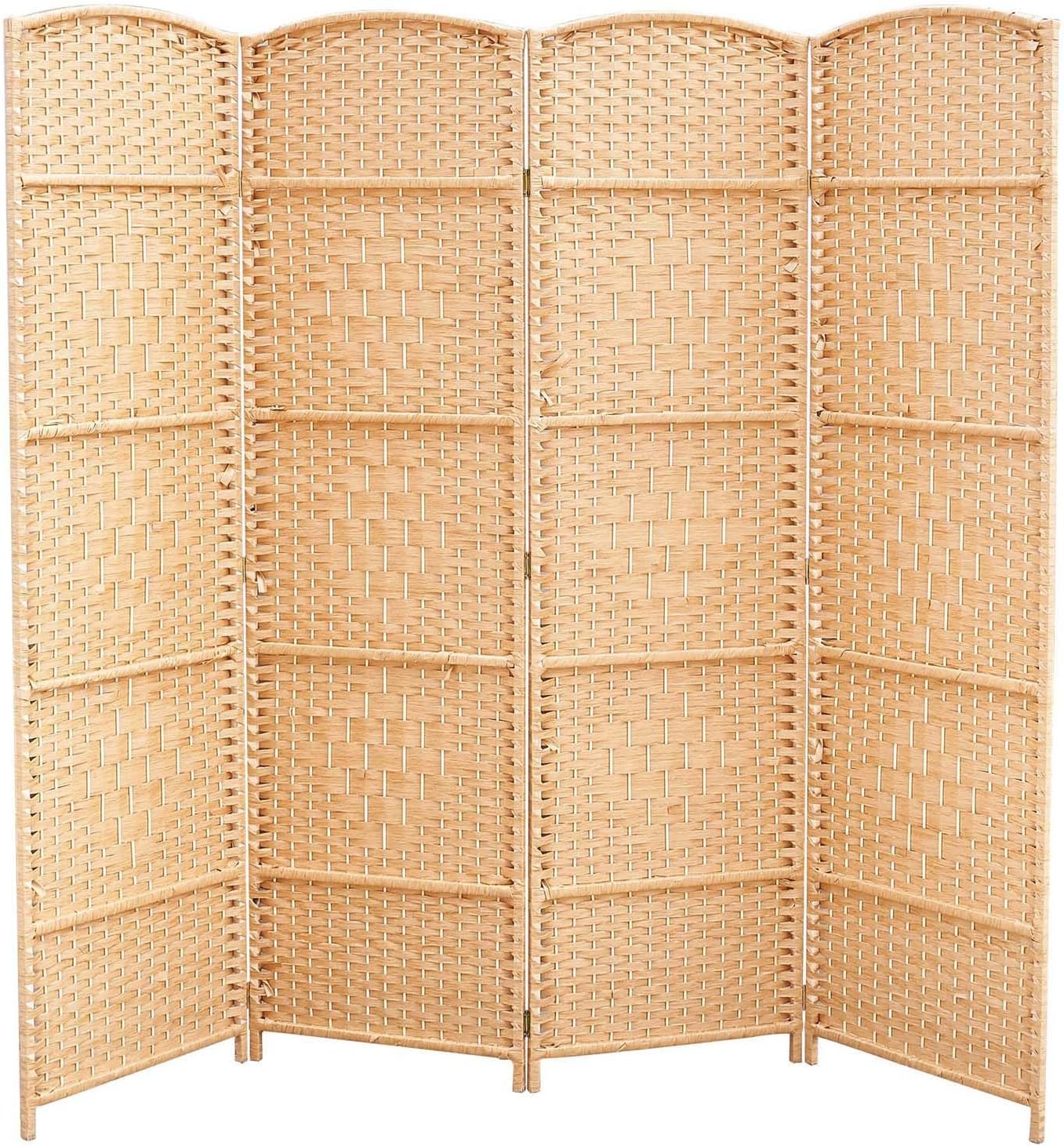 Amazon.com - Room Divider Screen Folding 5x5 ft, 4 Panel Bamboo ...
