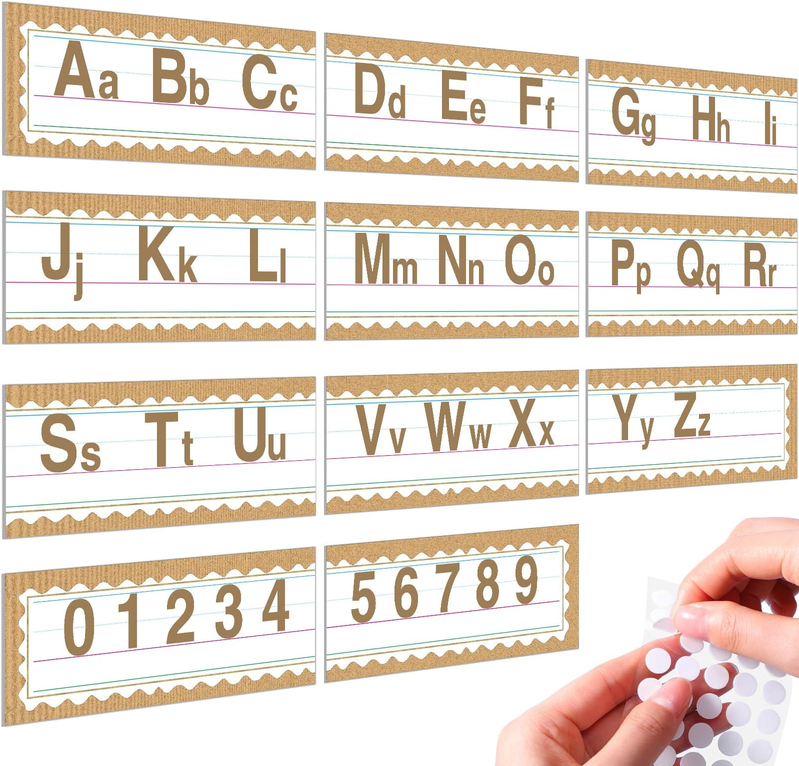 Amazon.com: Janlaugh 11 Pcs Alphabet Bulletin Board, Alphabet ABC ...