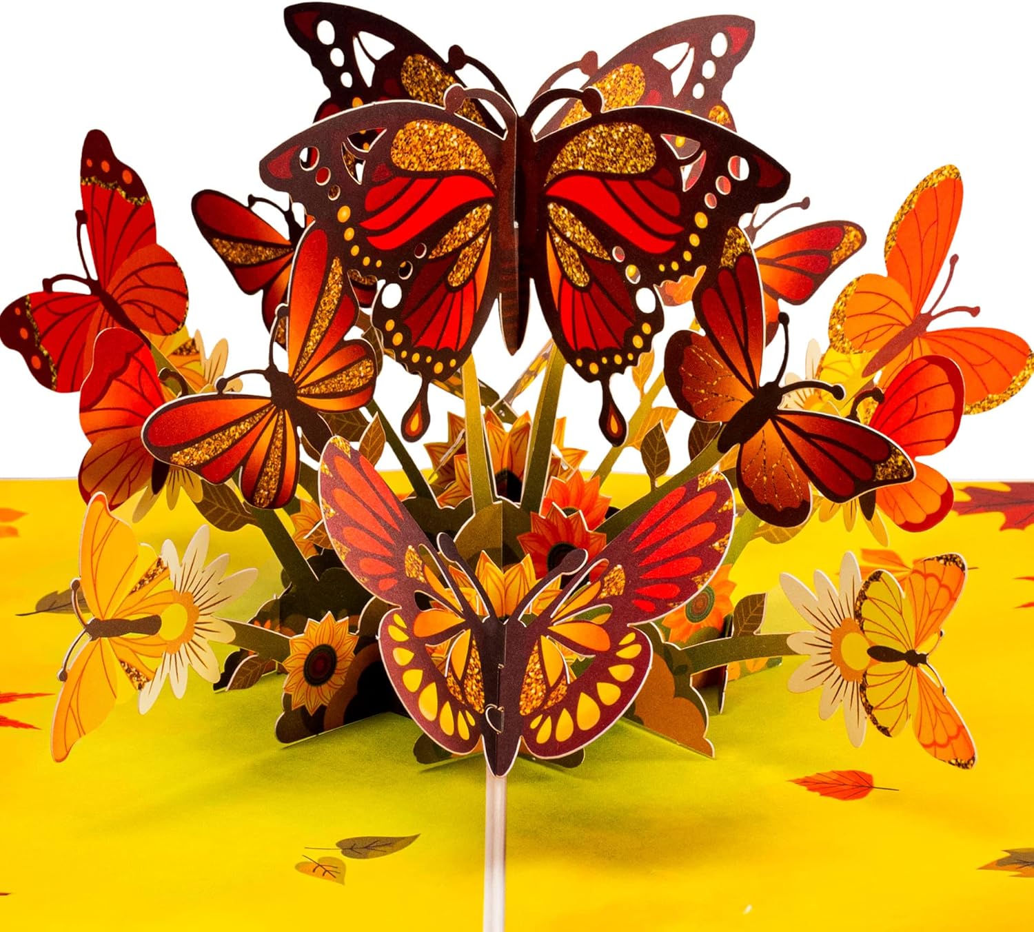 Amazon.com : Paper Love 3D Fall Butterflies Pop Up Card, For All ...