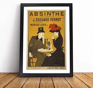 Vintage Absinthe Advertisement Framed Wall Art Picture Print - Canvas ...