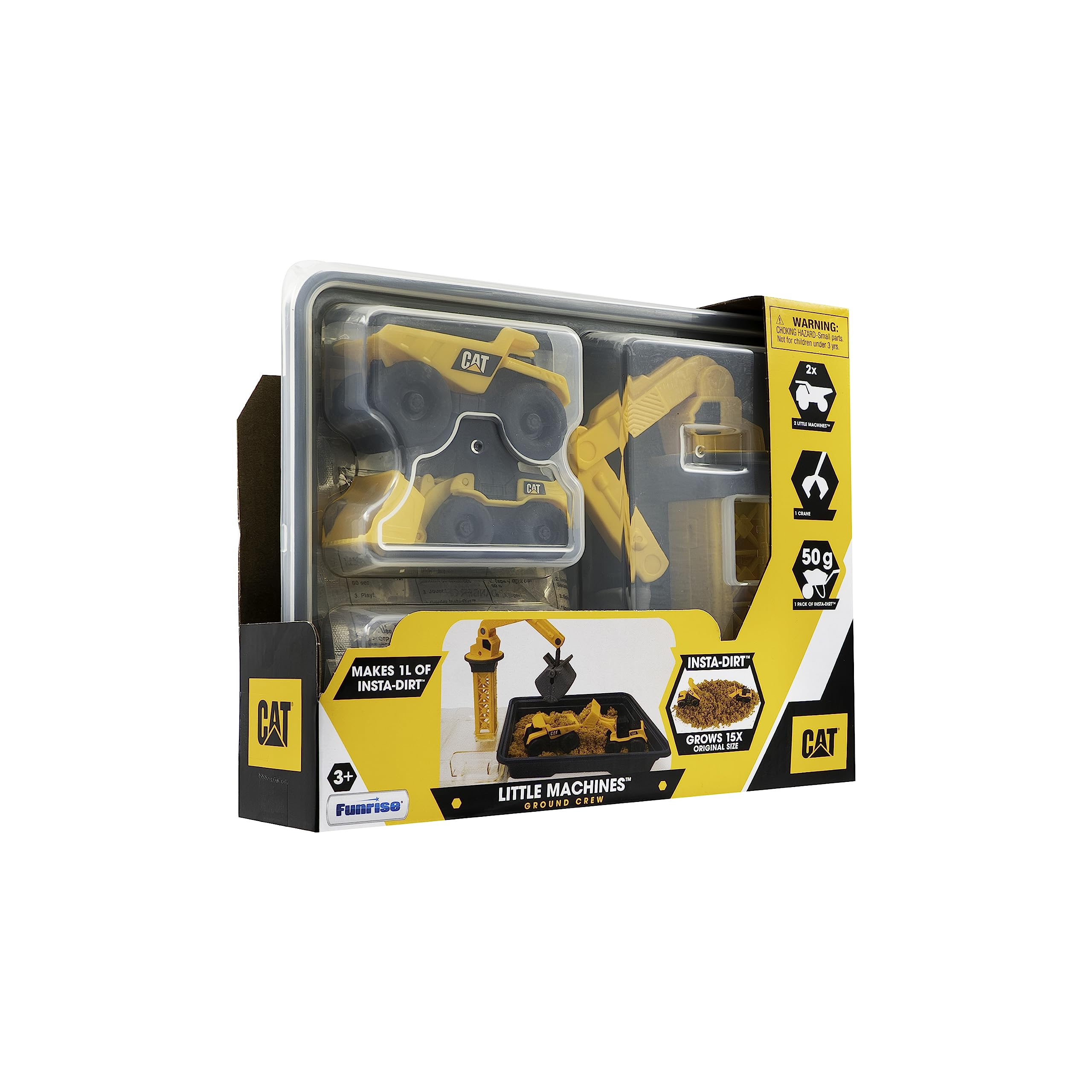 Snapklik.com : CAT Construction Toys Little Machines Ground Crew Playset
