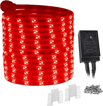 West Ivory 100ft 16-Mode Flat LED Strip Lights, 1860LEDs, SMD 2835, Waterproof Extendable ...