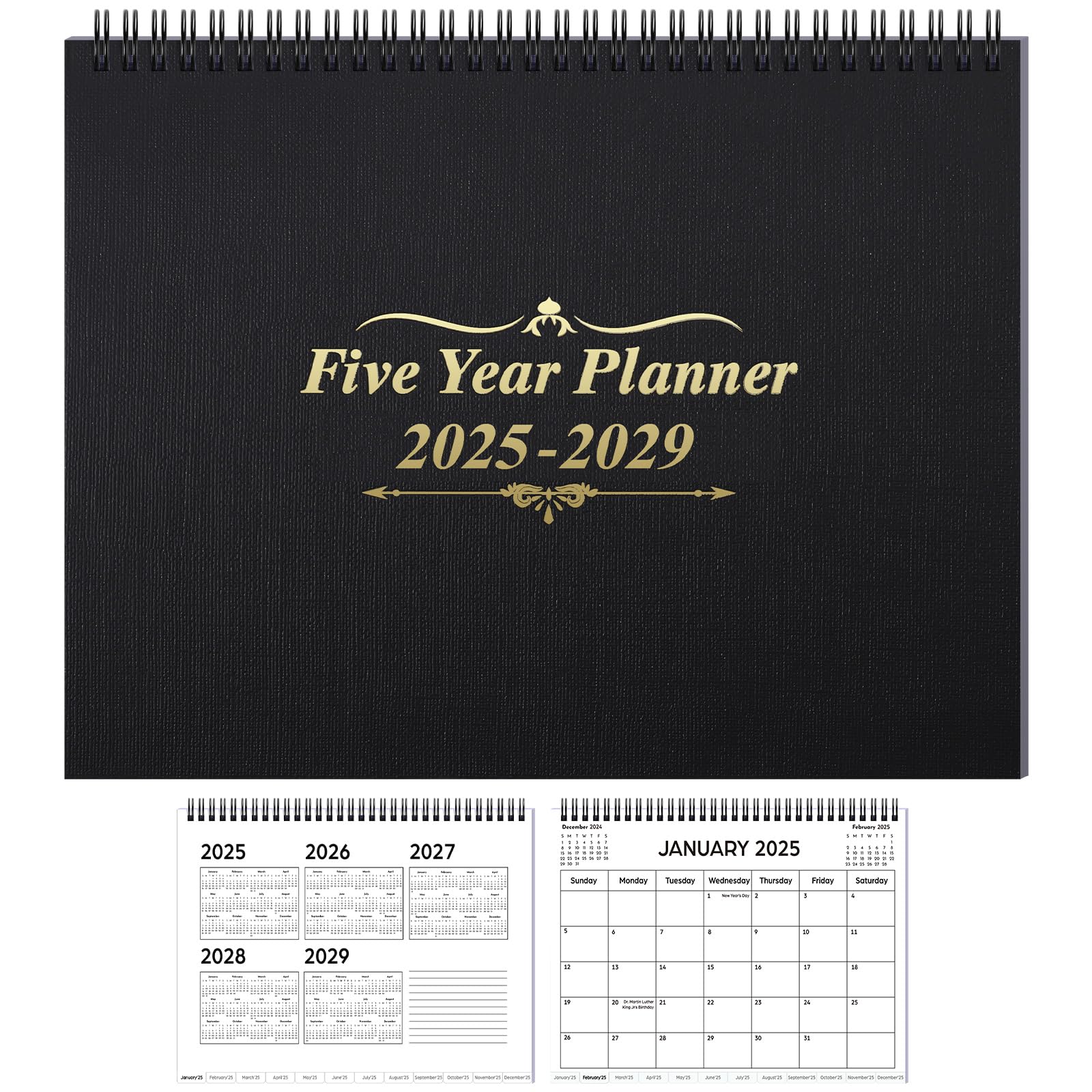 Amazon.com : Noveread 5 Year Calendar 2025-2029 Spiral Bound, 5 Year ...