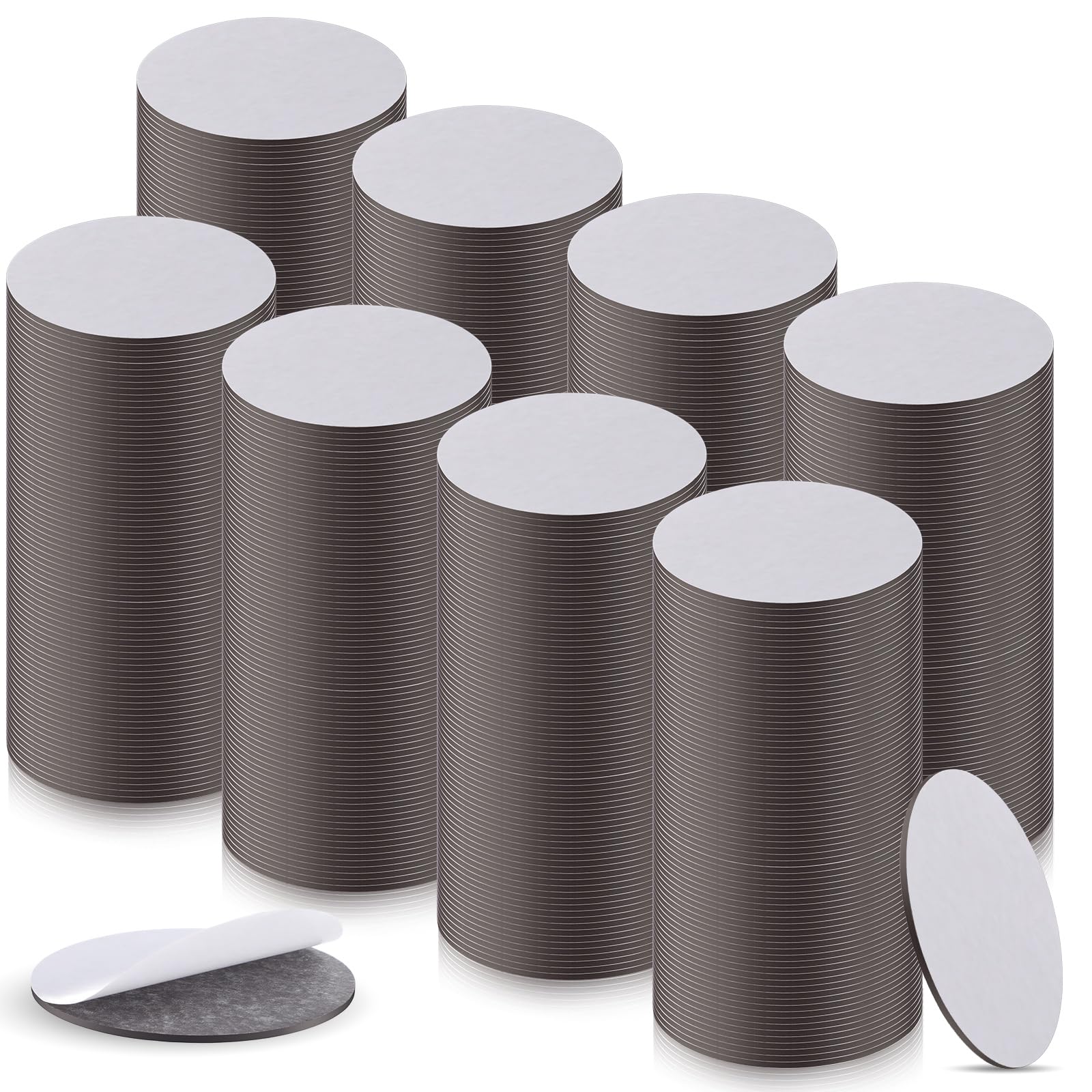 Amazon.com : Dunzoom 500 Pcs Flexible Magnets with Adhesive Backing 1. ...