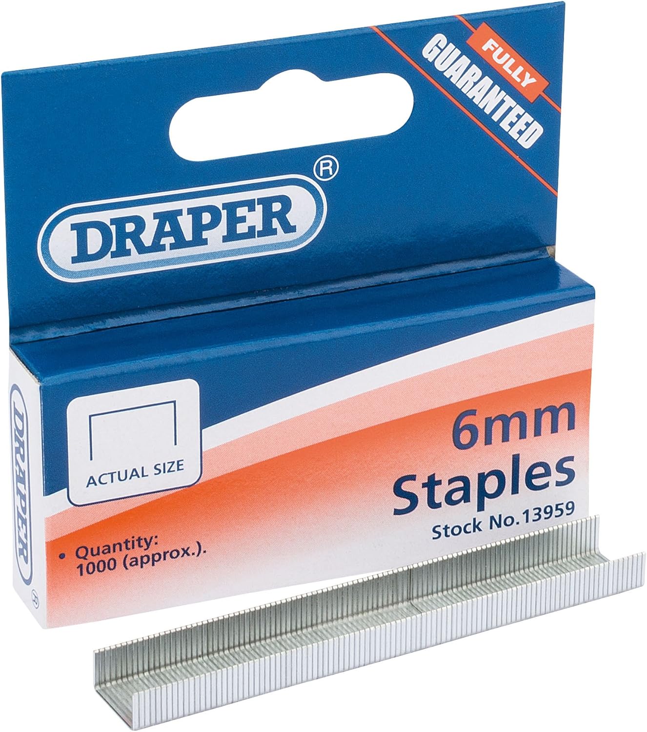 Draper 13959 | 6Mm Steel Staples | Box Of 1,000 Cable Or Wiring Staple ...