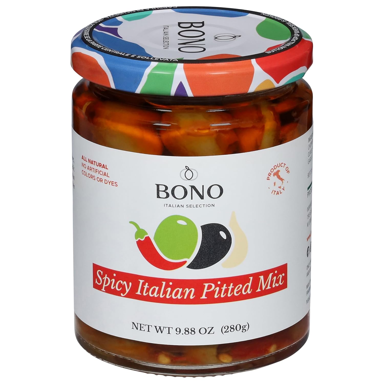 Amazon.com : Bono, Spicy Italian Pitted Mix, 9.88 Ounce : Grocery ...