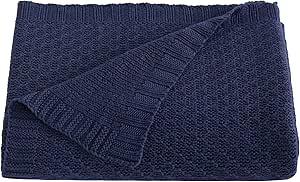 Amazon.com: NTBAY Cable Knit Cooling Toddler Blanket, Soft and ...