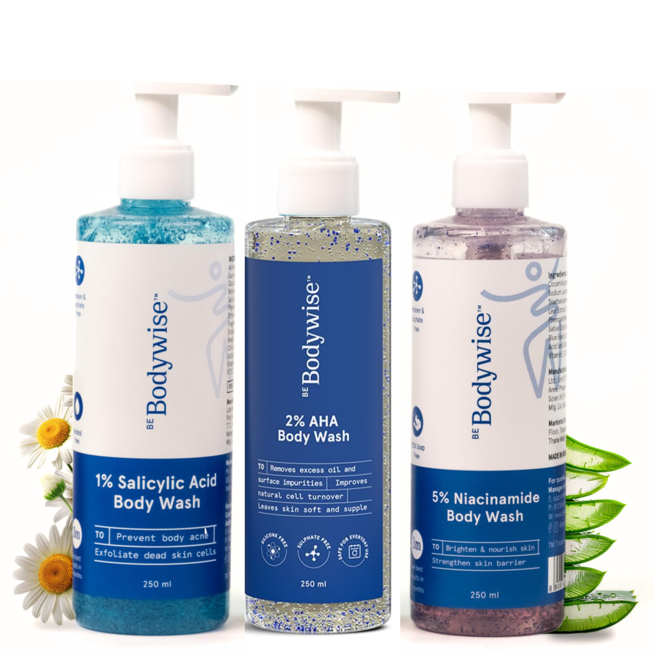 Buy Be Bodywise Body Wash Kit for Women | Includes 1% Salicylic Acid ...