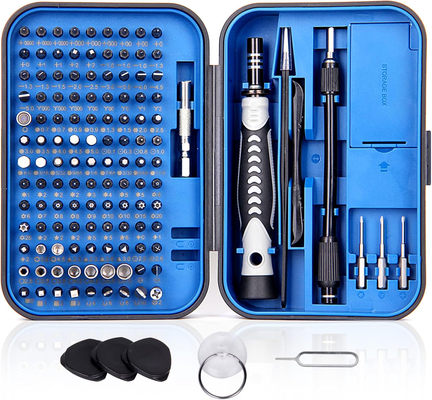 Amazon.com: Precision Screwdriver Bit Set - 130 in 1 PC Repair Tool Kit ...
