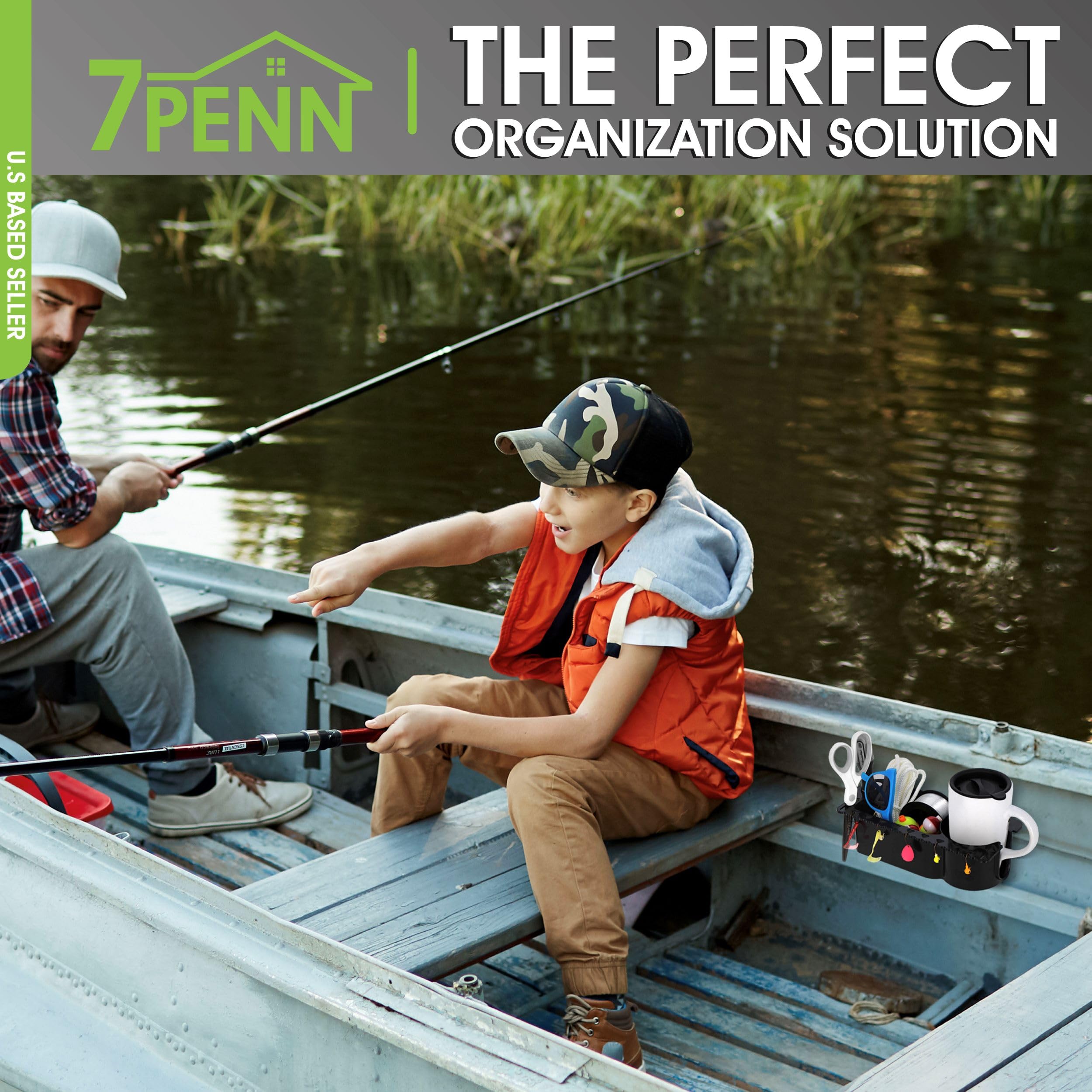 Snapklik.com : 7Penn Boat Cup Holder Jon Boat Accessories - 2 Pack Boat ...