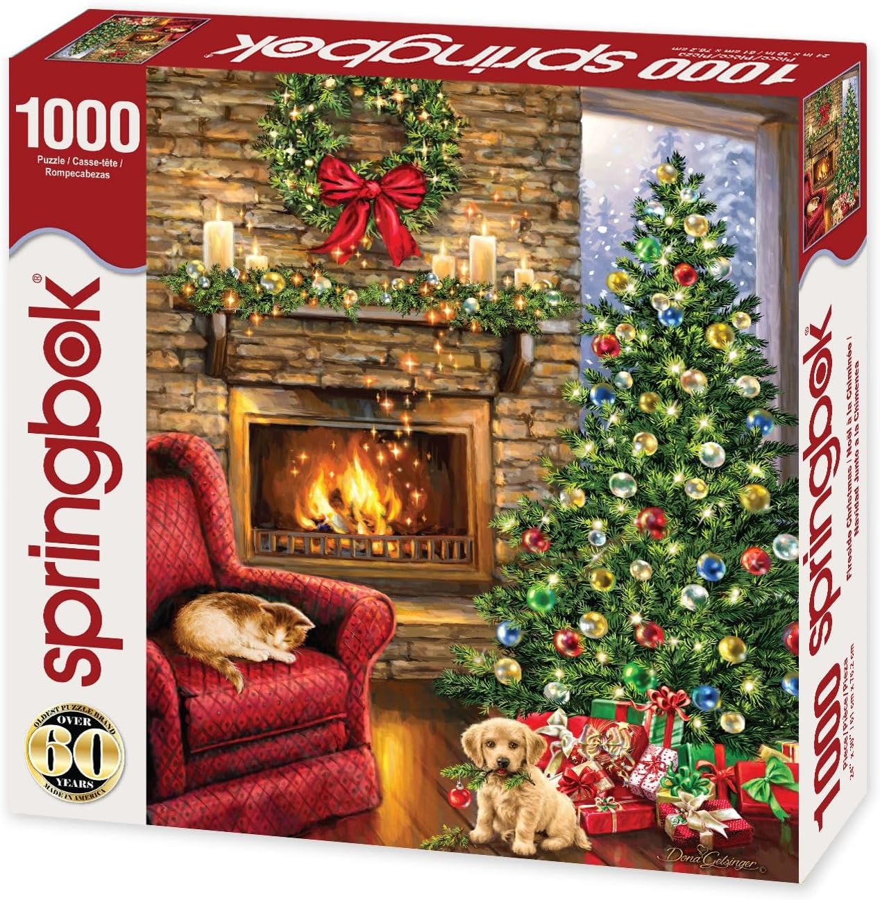 Springbok – Fireside Christmas – Rompecabezas de 1000 piezas ...