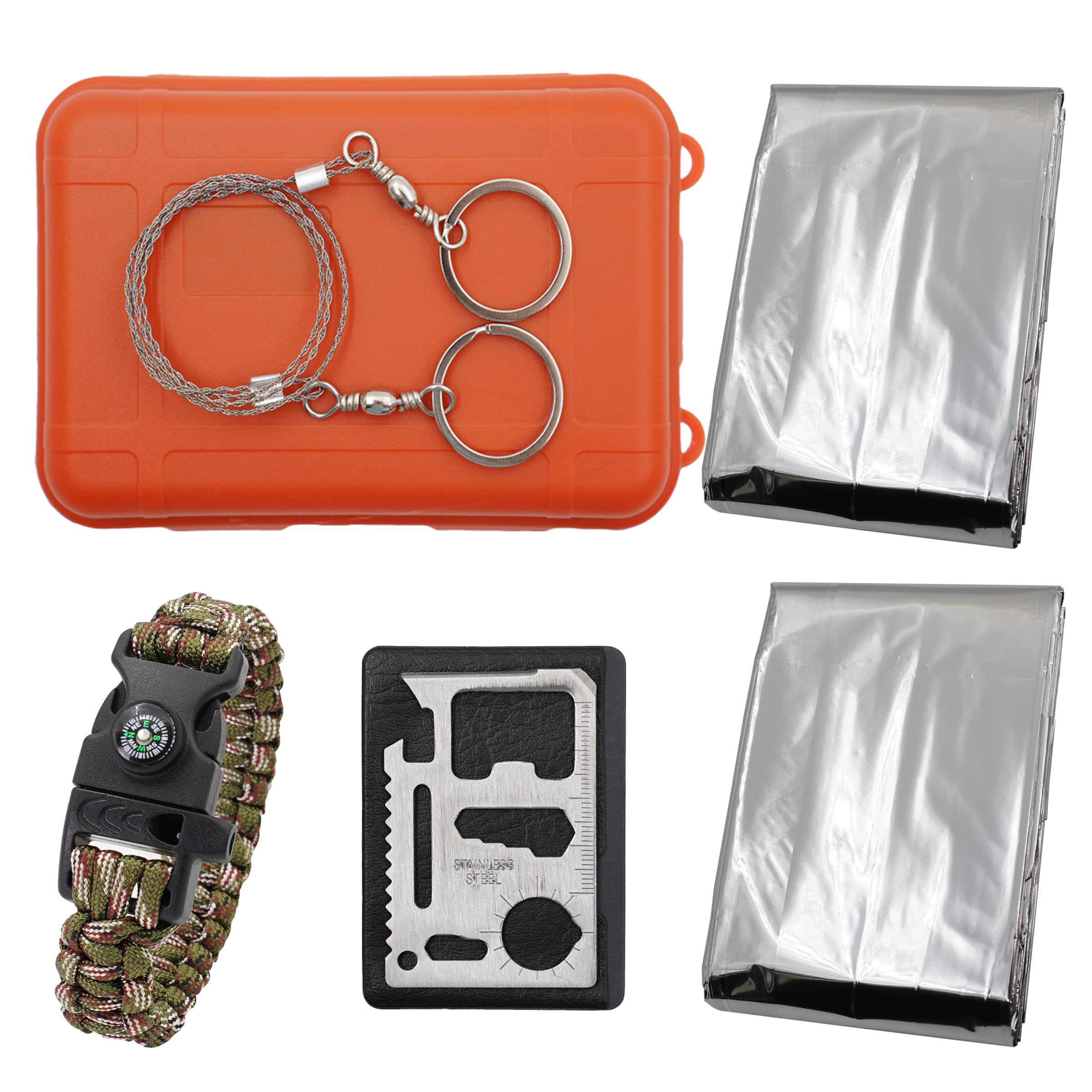 Amazon.com: Wild Emergency Survival Kit - Airtight Survival Box,with ...