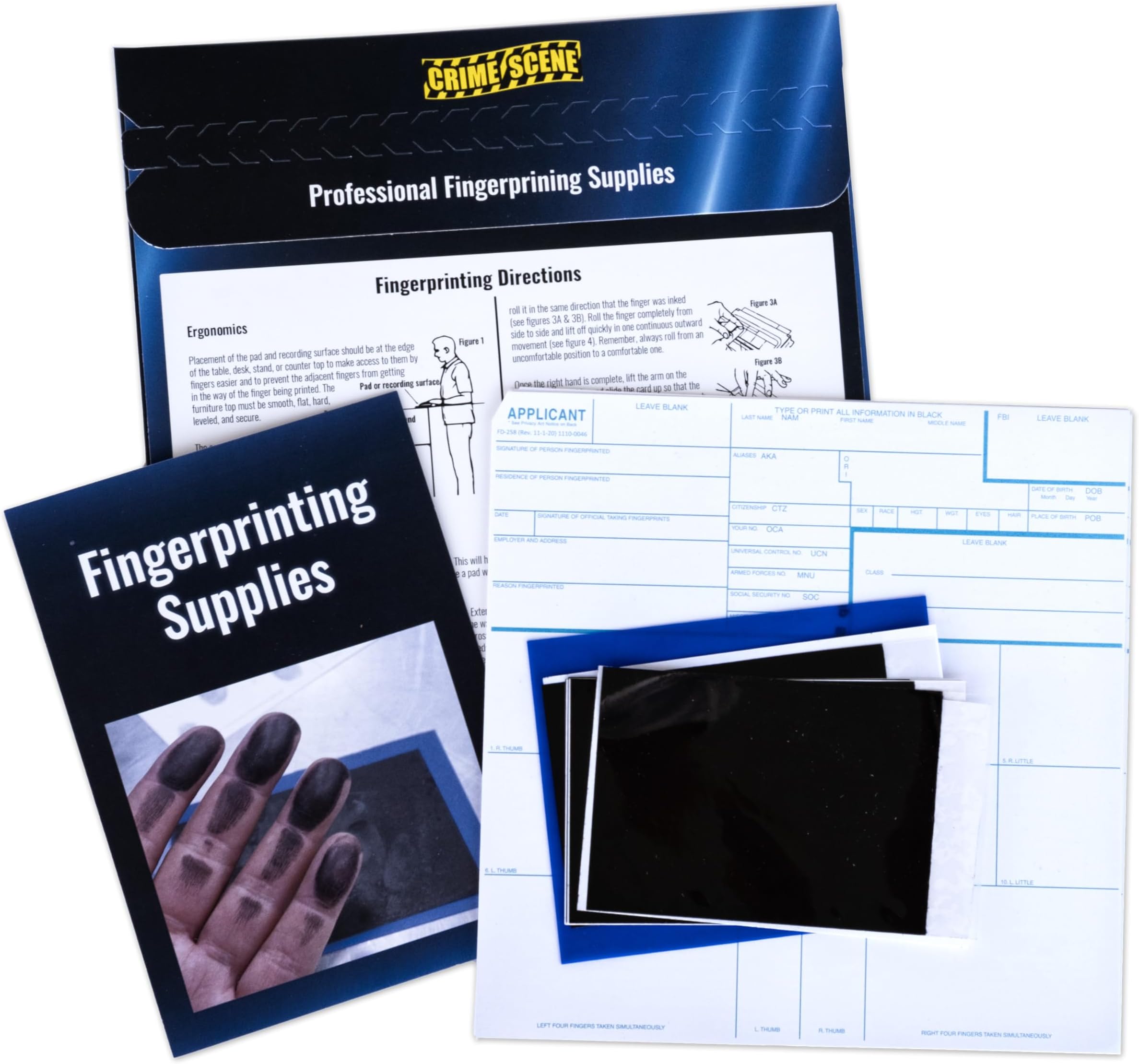 Amazon.com : FD-258 Fingerprint Cards for Noncriminal Applicants, 5 ...