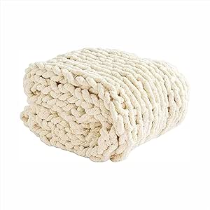 Amazon.com: veluca Ultra Soft Chunky Knitted Blanket | Chunky Knit ...