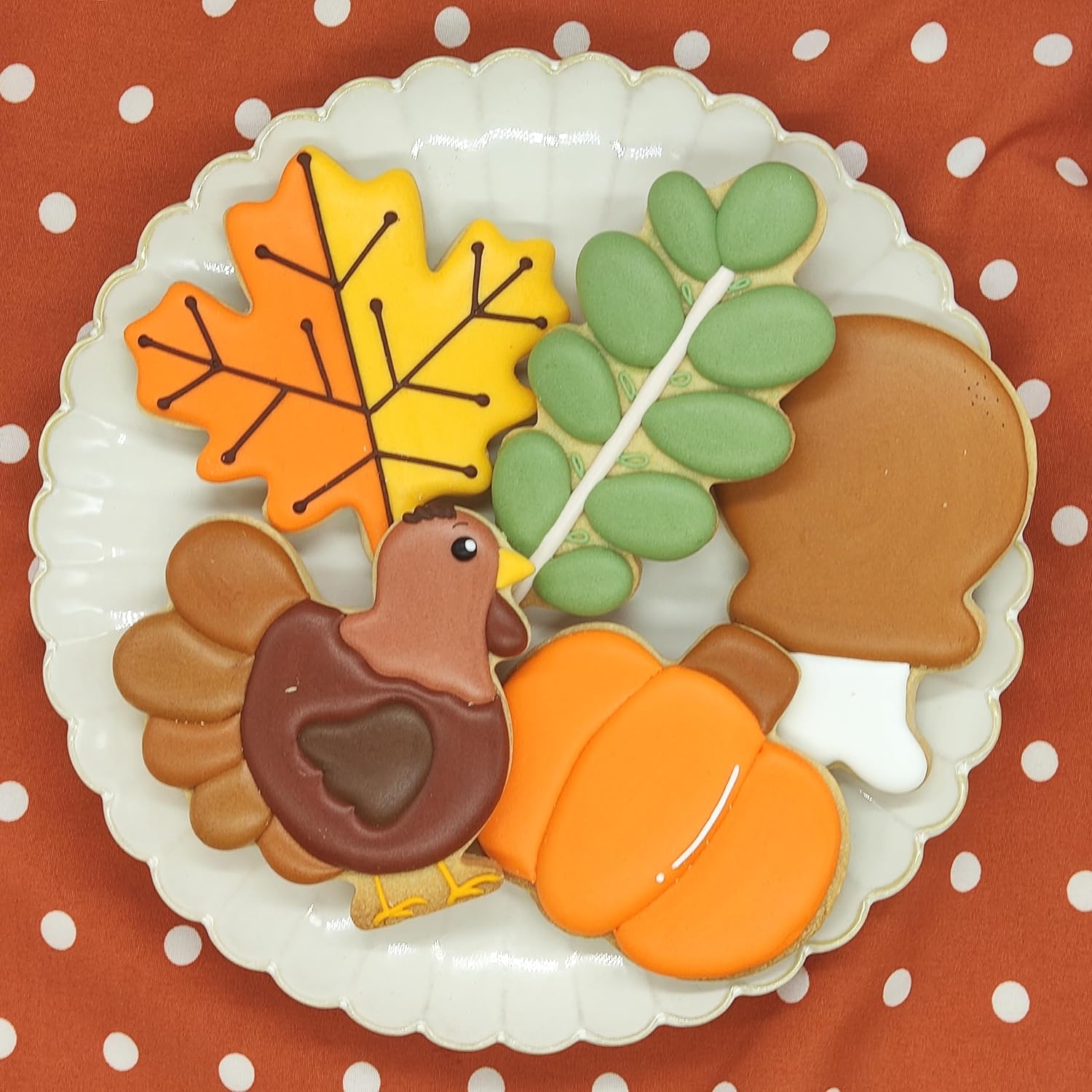 Amazon.com: 5 Piece Fall Thanksgiving Cookie Cutter, Holiday Cookie ...