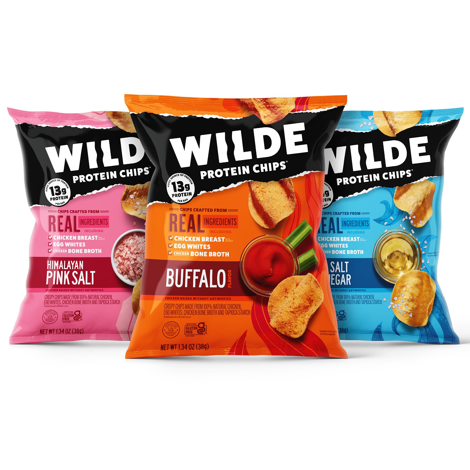 Amazon.com : WILDE Protein Chips Variety Pack, Protein Snacks, Keto ...