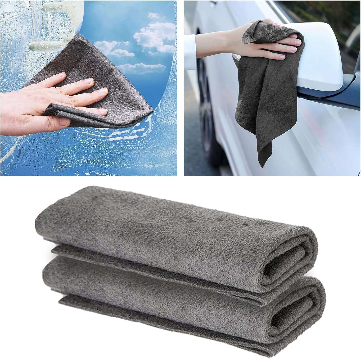 Thickened Magic Cleaning Cloth,2pcs Magic Cleaning Cloths for Glass ...