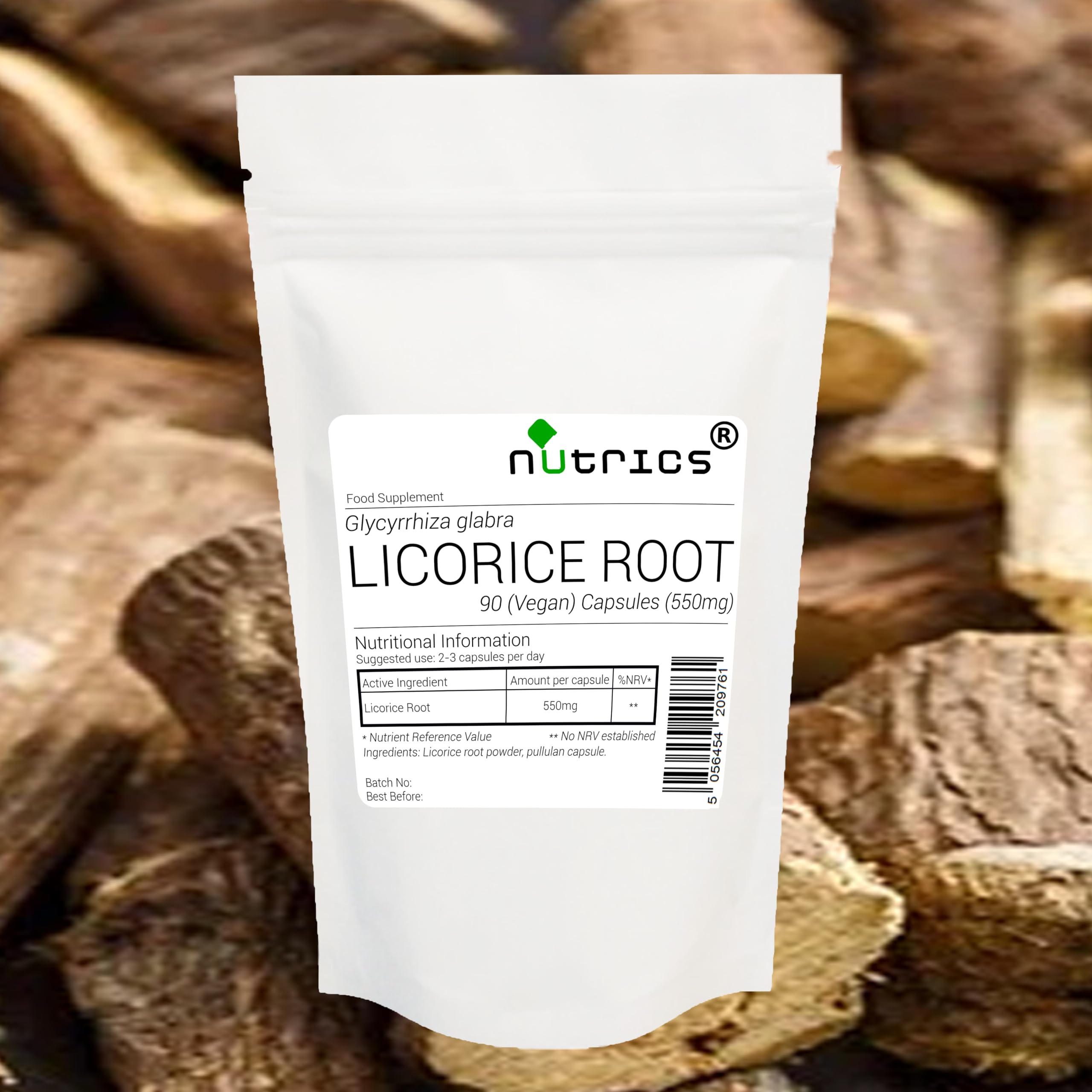 Nutrics® Licorice Root 550mg V Capsules - Supplement - Suitable for ...