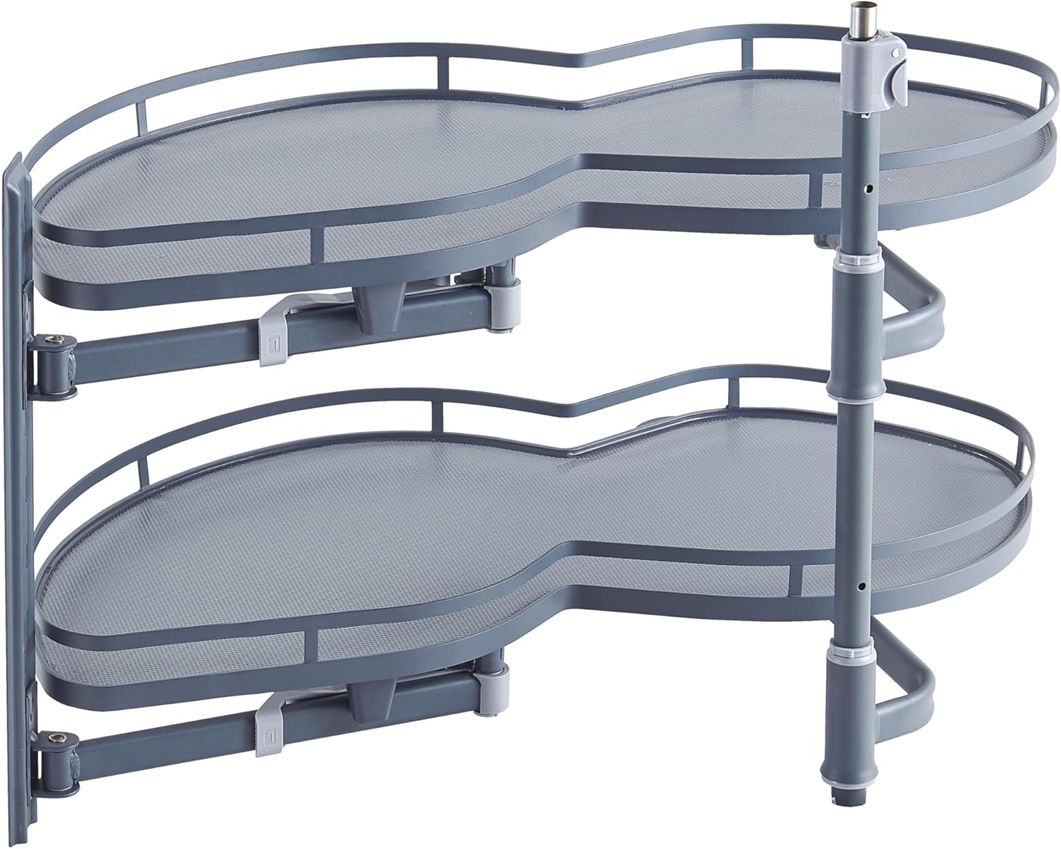 FittingsCo IVIRO, Kidney Corner Swing Out Unit, Solid Base Baskets, To ...