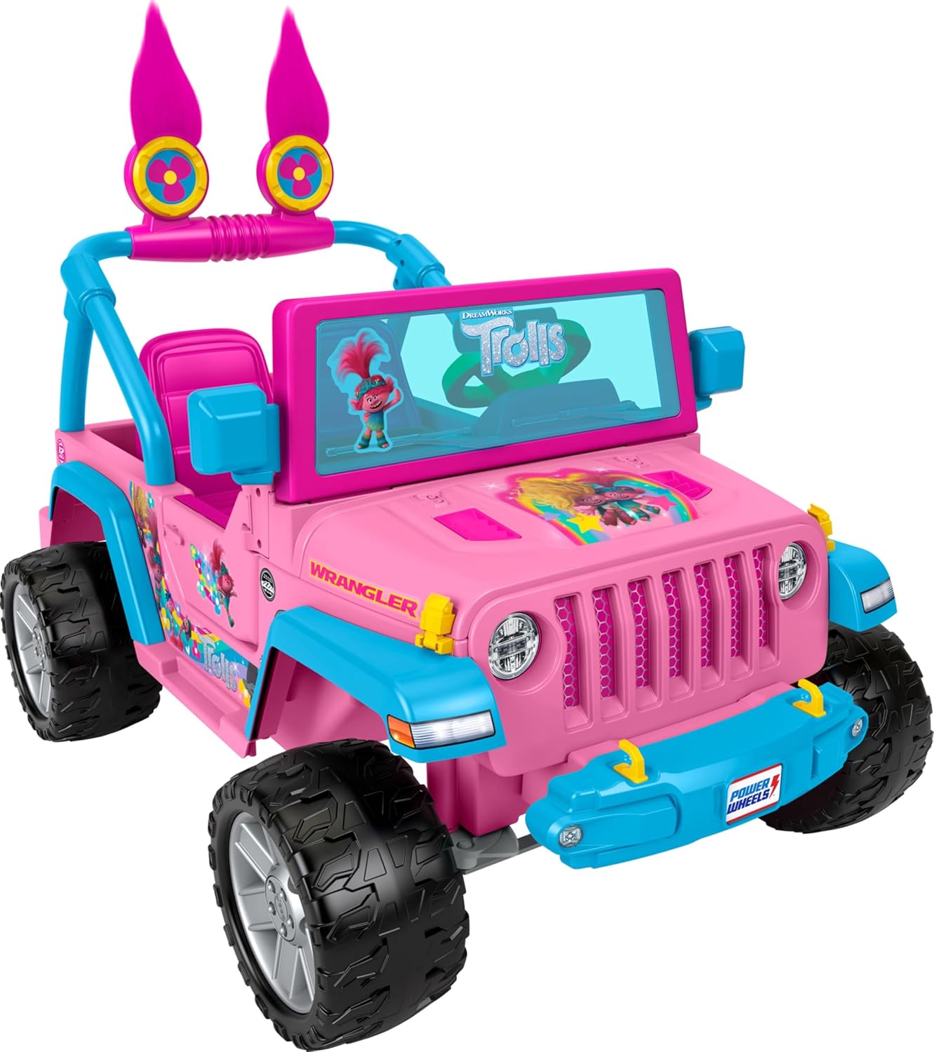 Amazon.com: Fisher-Price Power Wheels Ride-On Toy Trolls Band Together ...