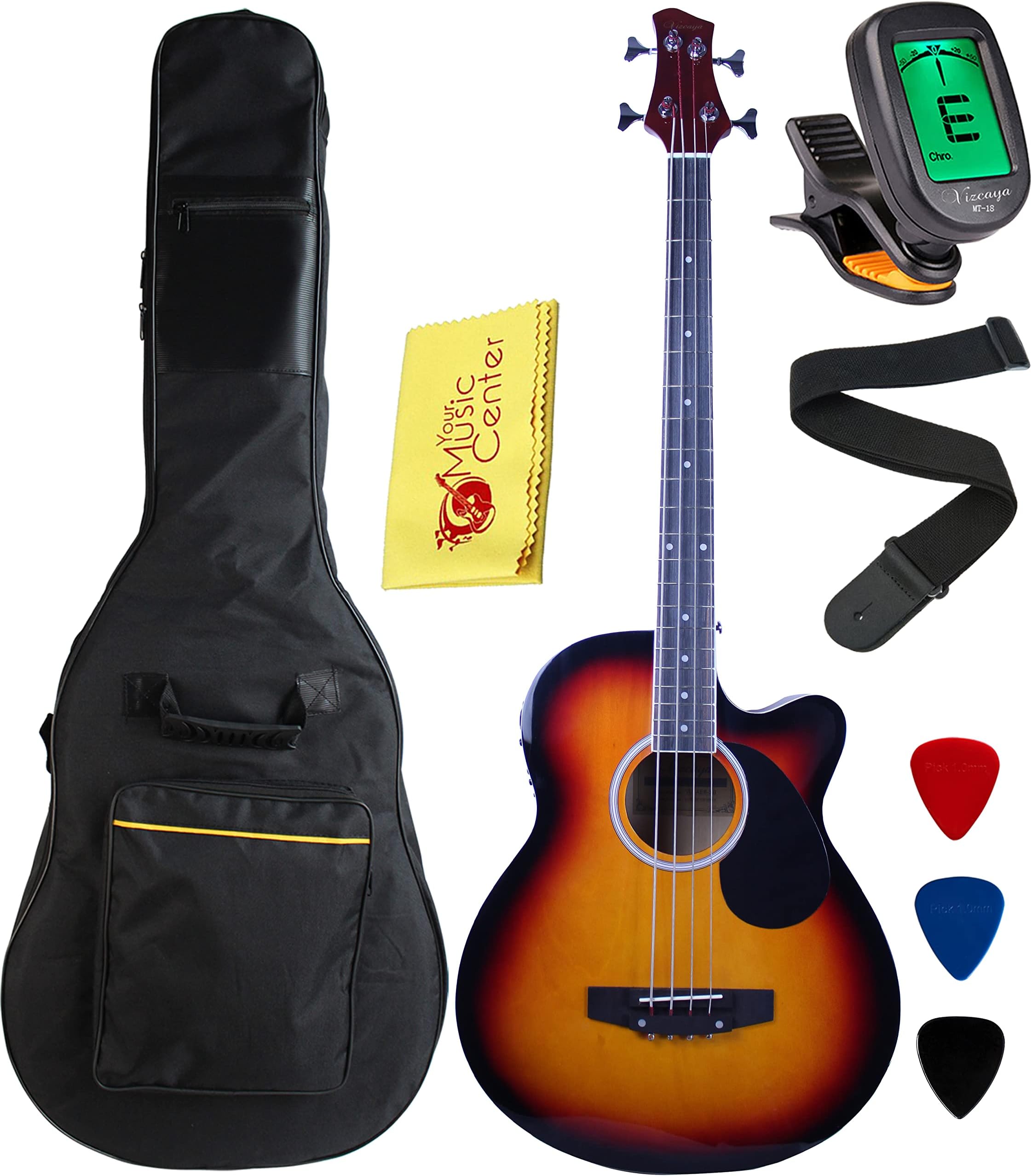 Amazon.com: Ktaxon 4 String Acoustic Bass Guitar, Full Size Bass Guitar ...