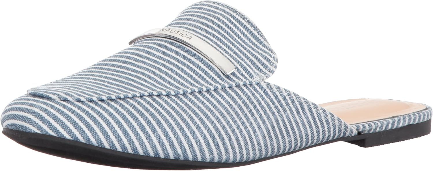 Amazon.com | Nautica Women's Labella Mule, Blue Stripe, 9.5 M US ...