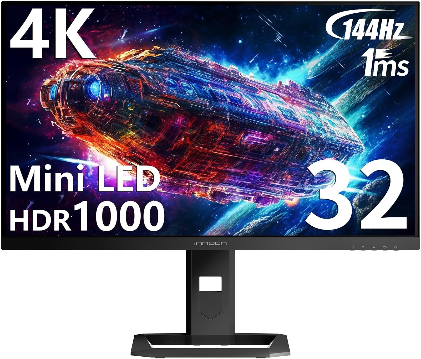 Amazon.com: INNOCN 32" Mini LED 4K UHD 3840 x 2160 Computer Gaming ...