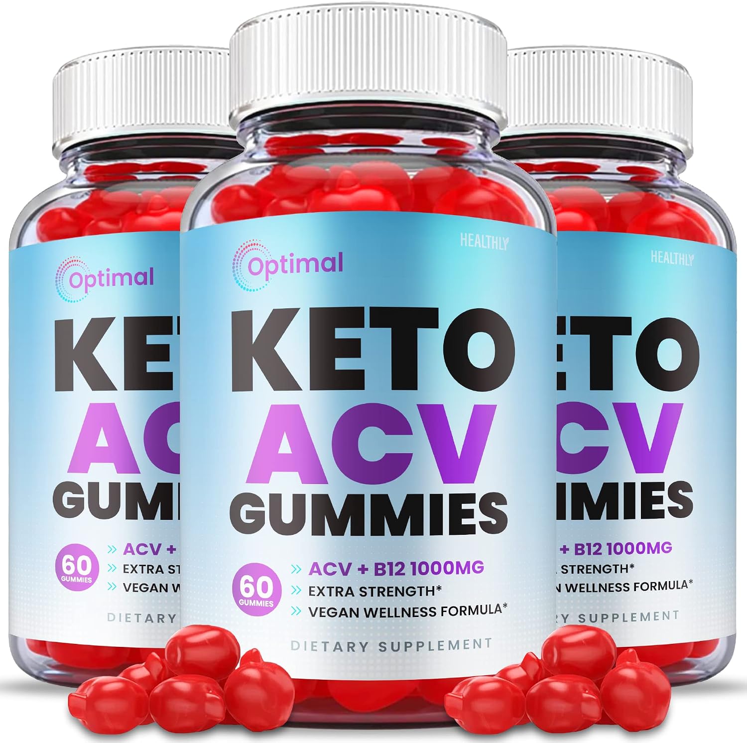 (3 unidades) Optimal Keto ACV Gummies Advanced Weight Shark Loss Tank ...