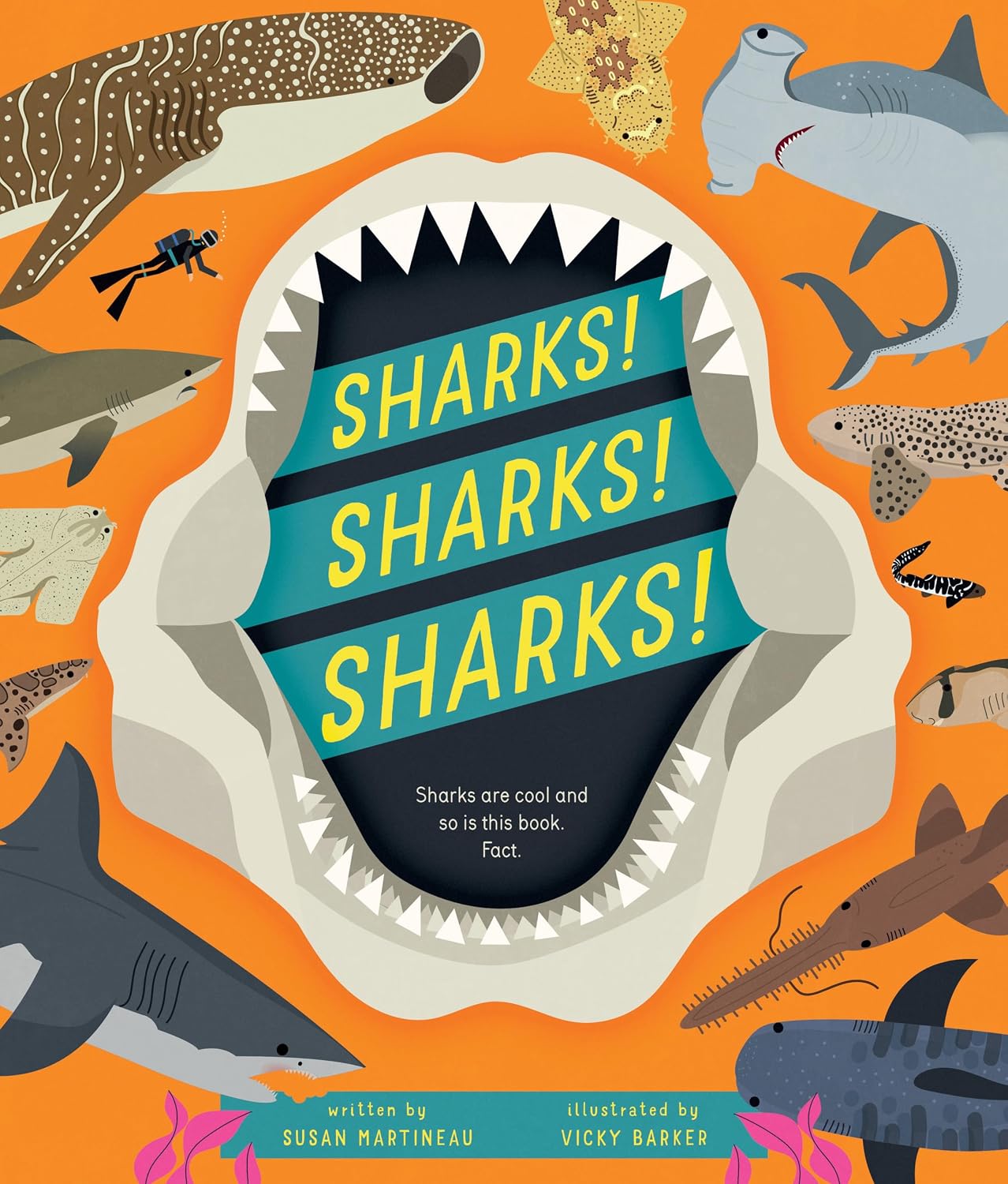 Sharks! Sharks! Sharks! (Happy Fox Books) For Kids Ages 5-10 - Hundreds ...