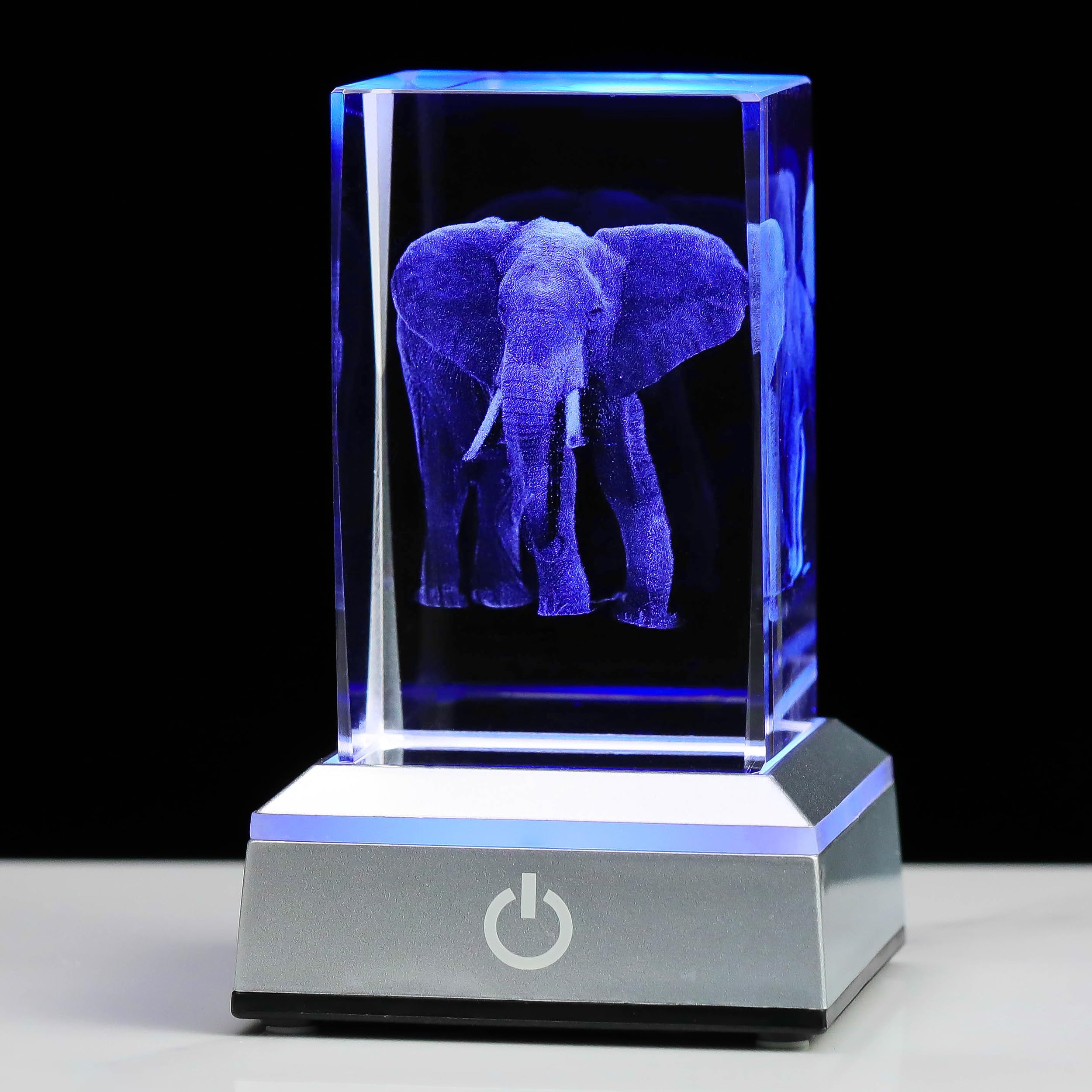 Amazon.com: 3D Crystal Elephant Gifts for Women Men - Crystal Figurines ...