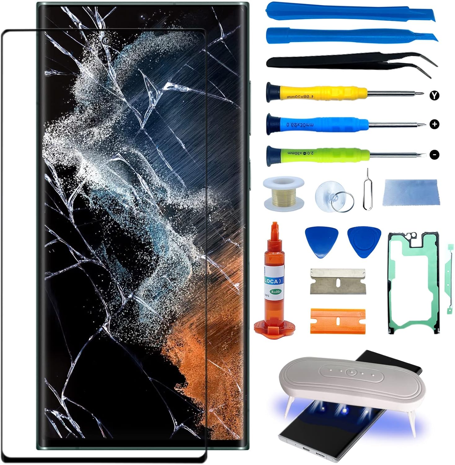 Amazon.com: Original Samsung Galaxy Note 20 Ultra Front Glass Repair ...