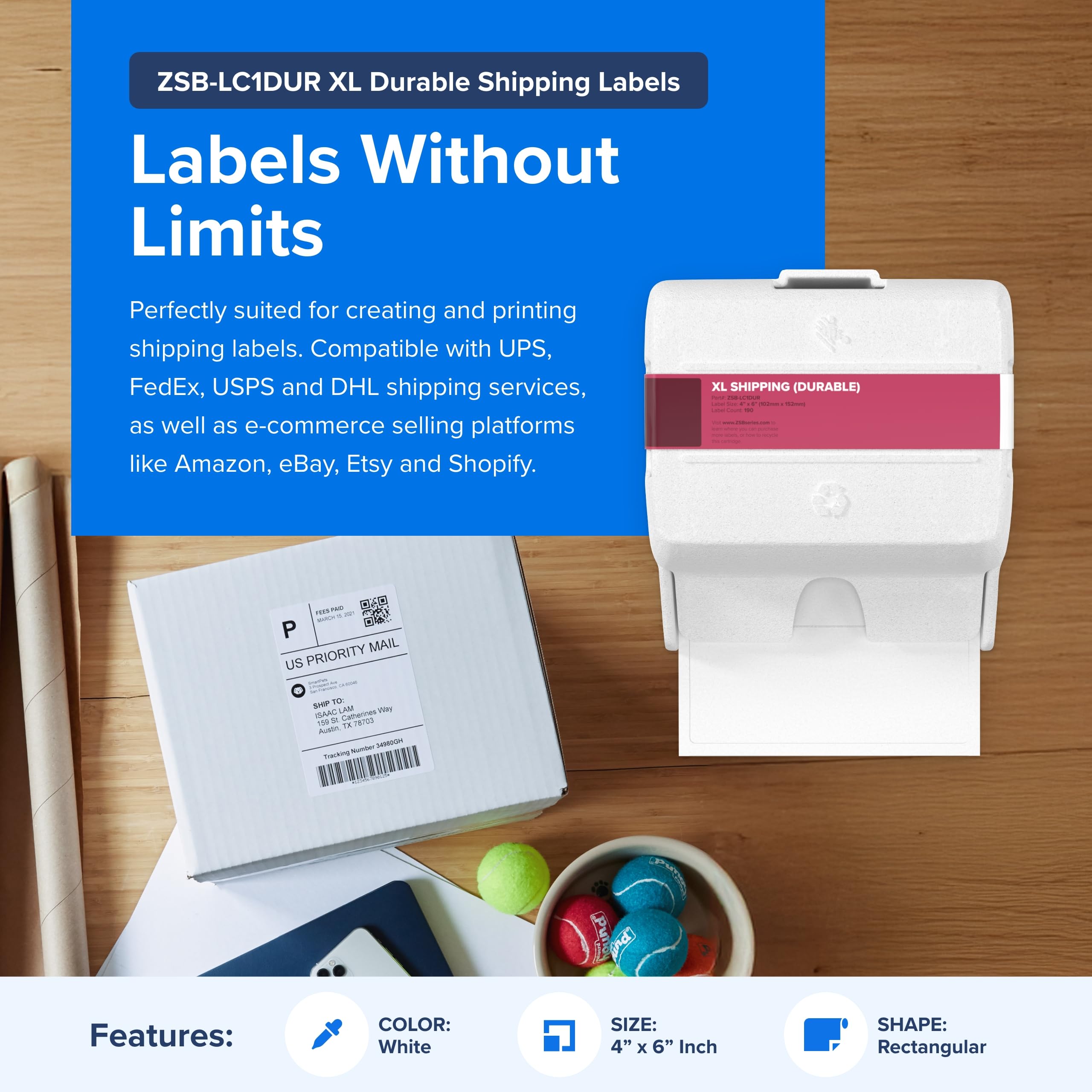 Snapklik.com : Zebra ZSB Series Labels - Potato Starch-Based Printer ...