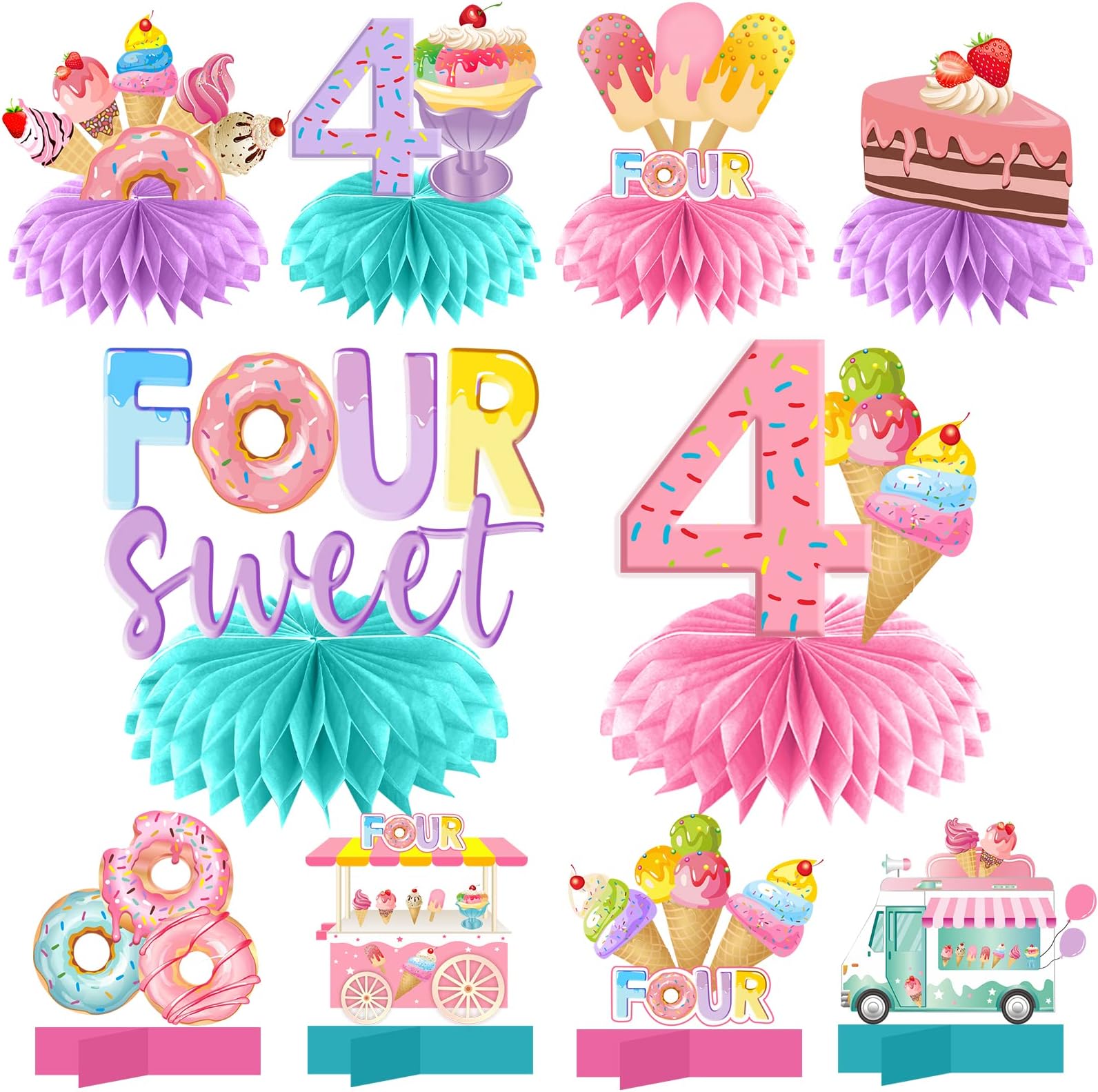 Amazon.com: We All Scream 4 Ice Cream Birthday Party Decorations ...