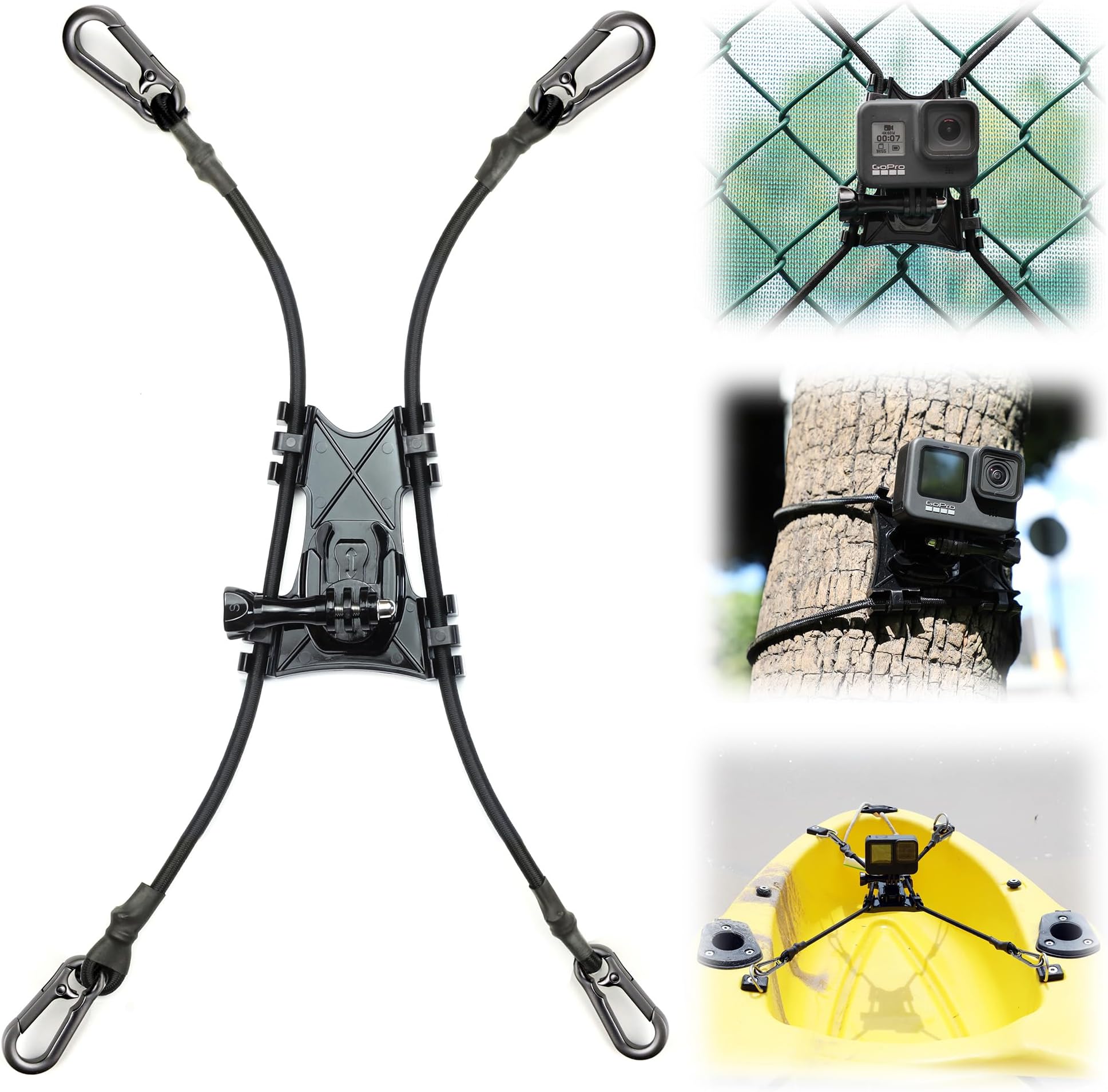 Amazon.com : YALLSAME Fence Mount for GoPro Hero 13 12 11 10 9 8 7 6 5 ...