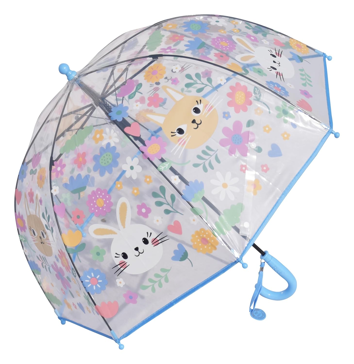 CHAATEWALA Dark Blue PVC Cat Umbrella for Kids/Cute Umbrella for Girls ...