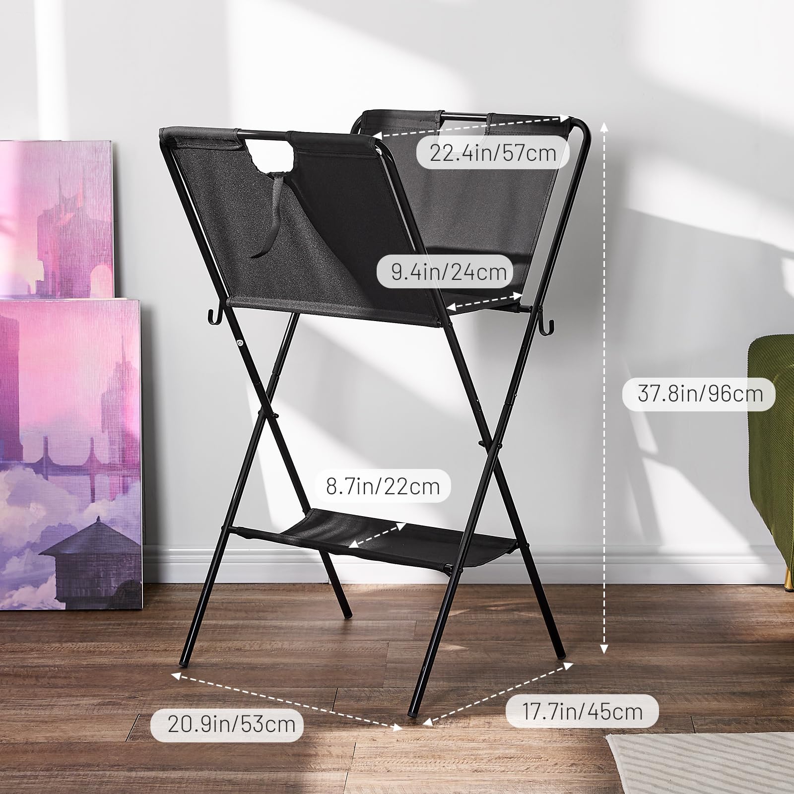 Snapklik.com : Two Tiers Art Drying Rack,Art Show Display Panels,Print ...
